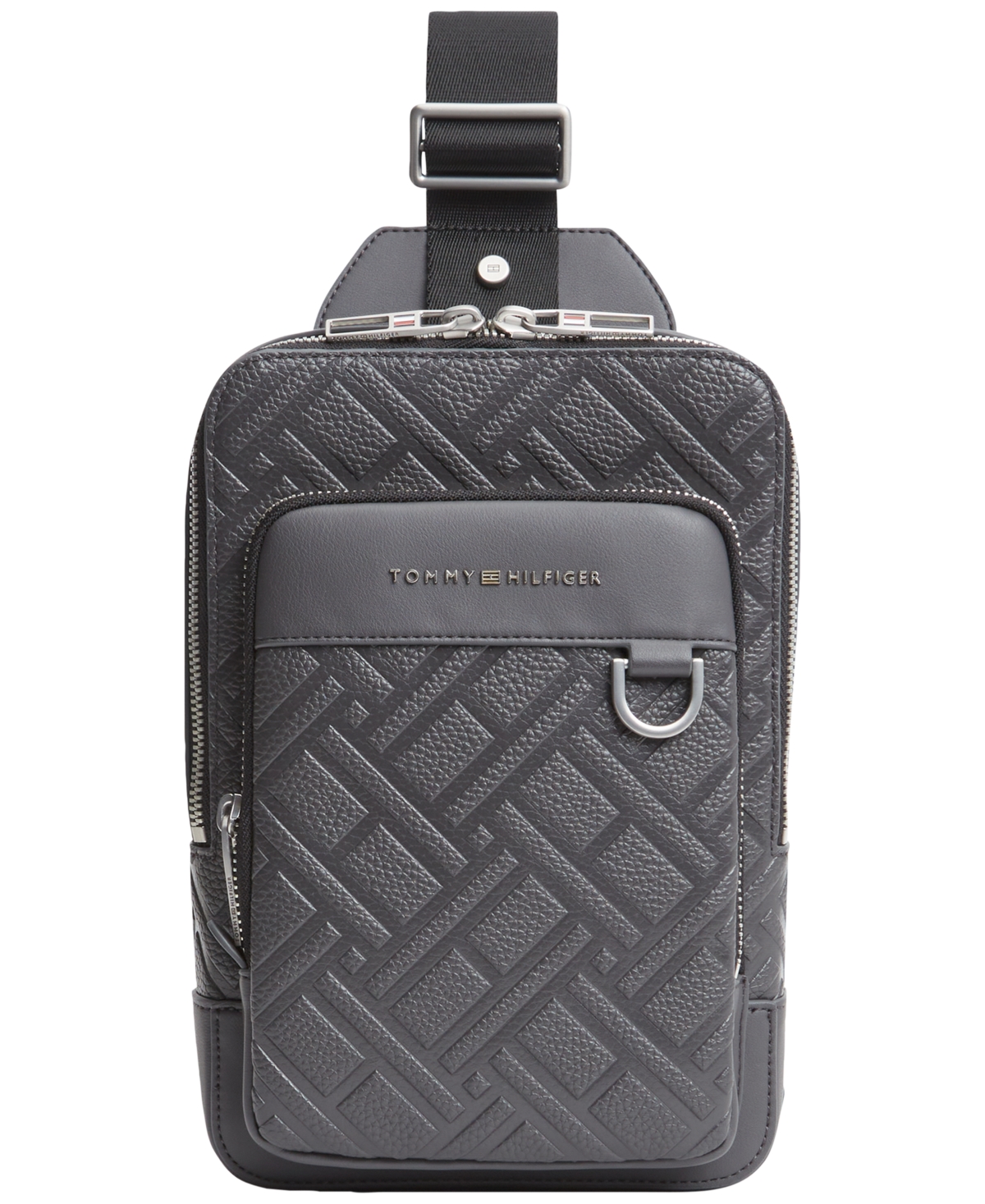 Click here for Tommy Hilfiger Mens Flag Sling Bag - Dark Gray prices