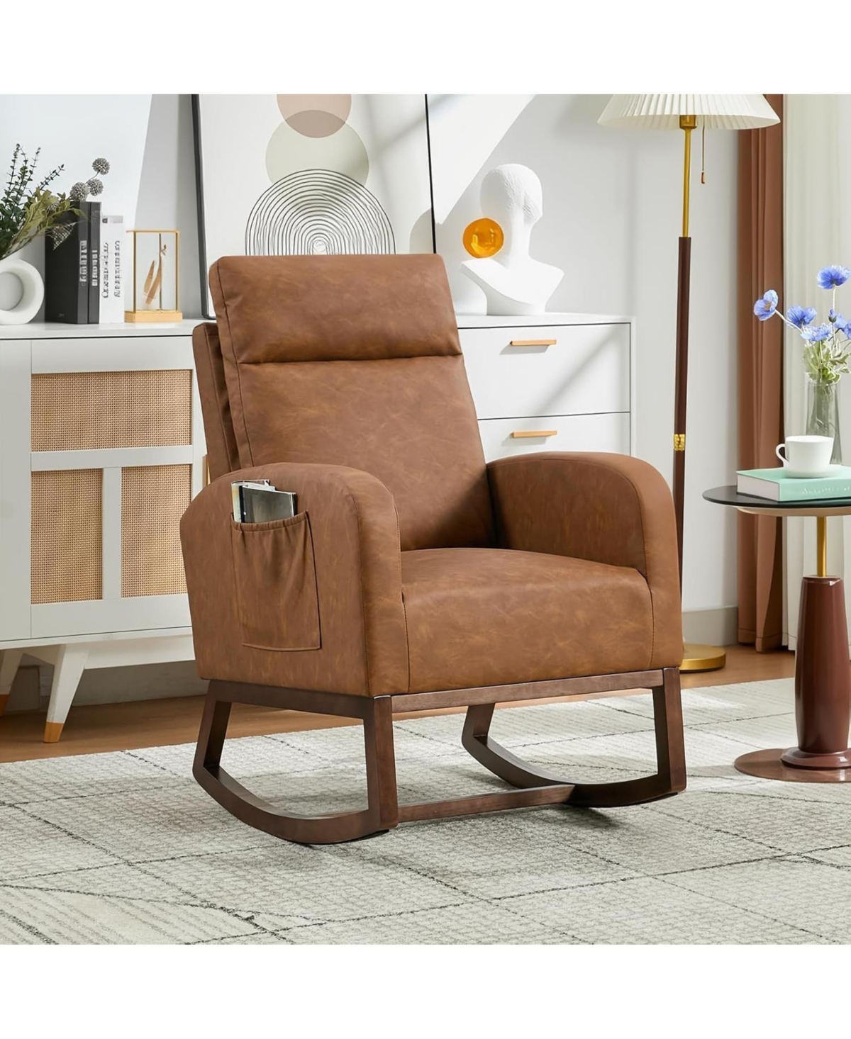 Click here for gaomon Modern Nursery Chair Rocking Chair with Hig... prices