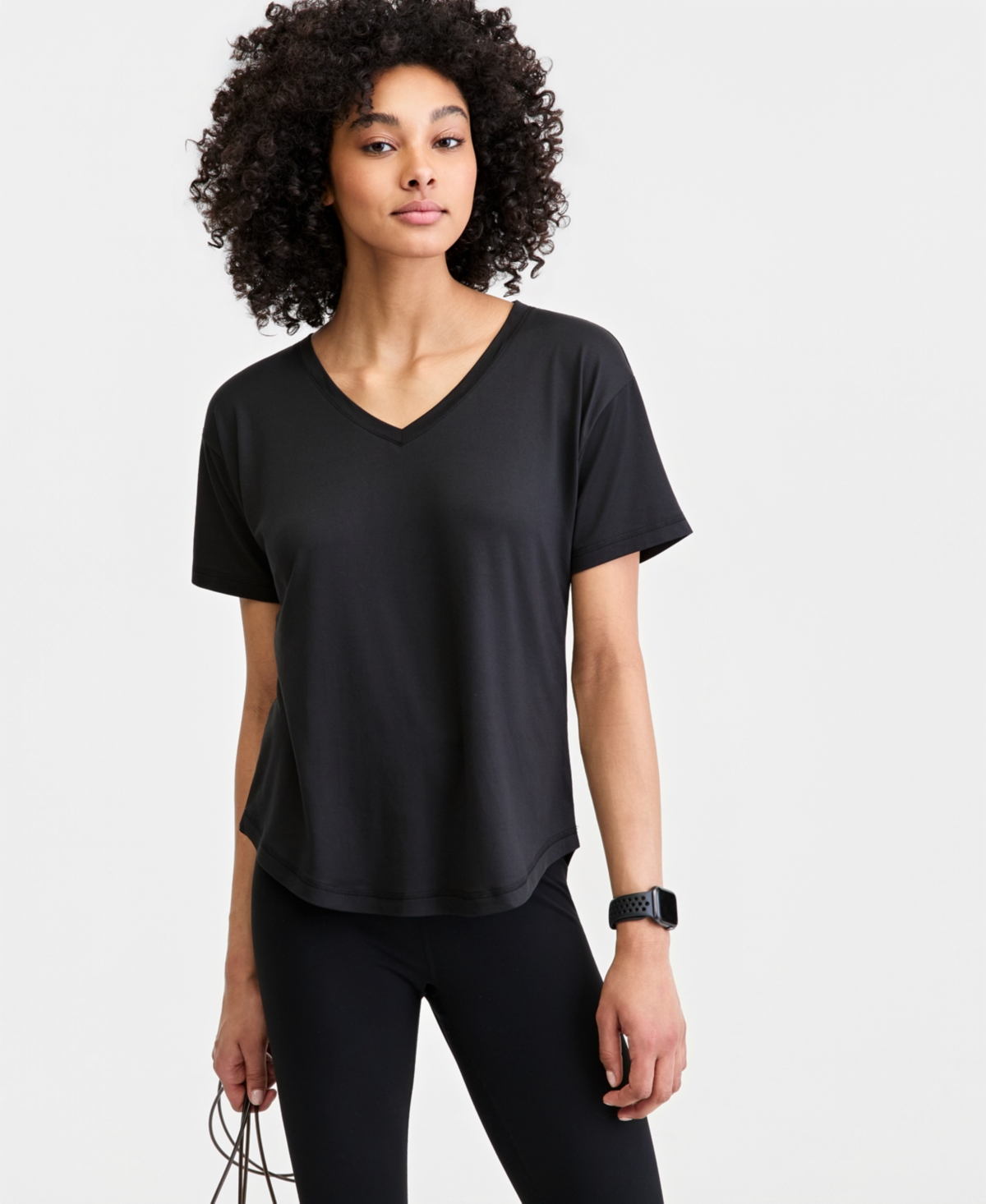 Click here for Id Ideology Womens V-Neck Short-Sleeve Performance... prices