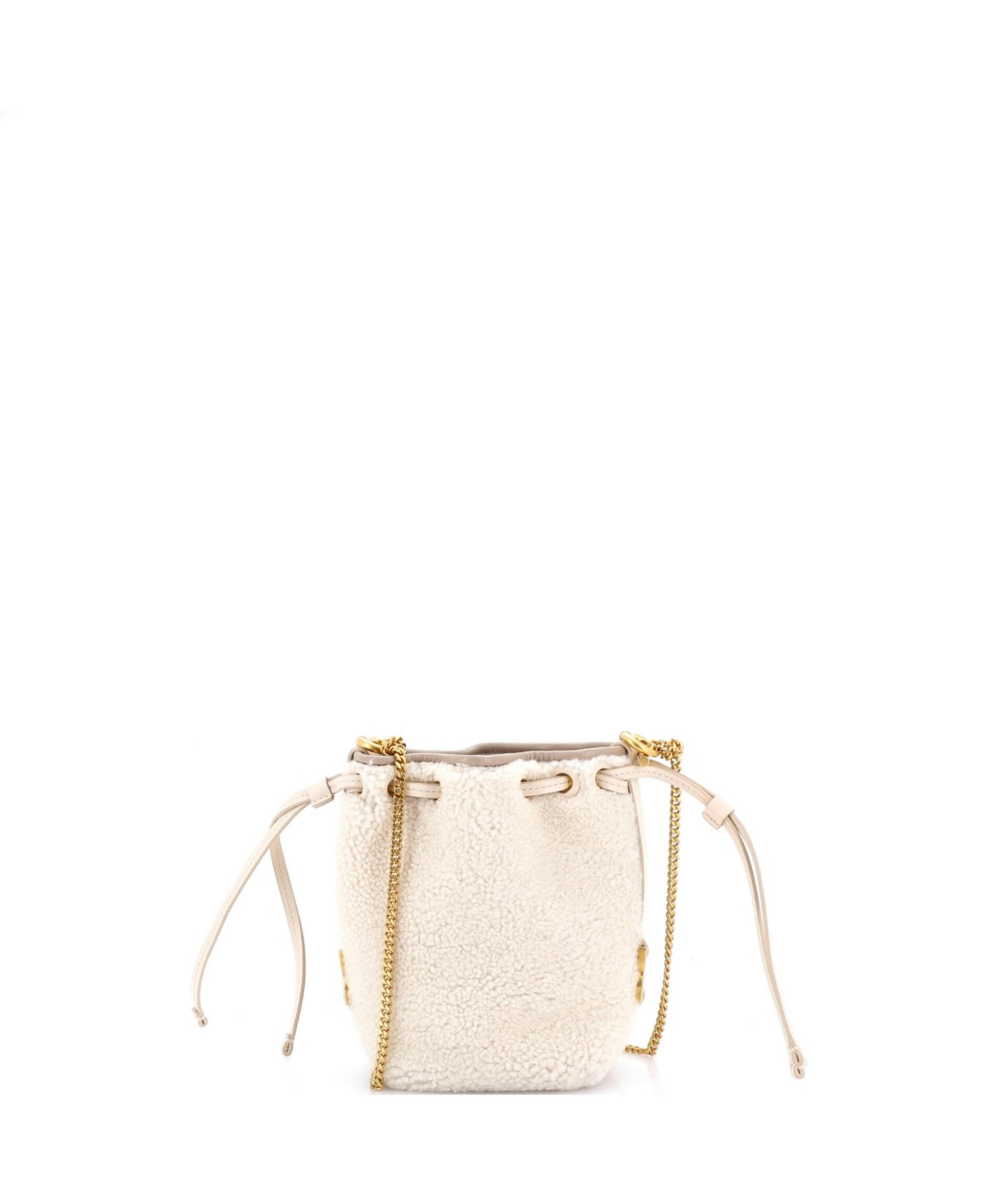 Click here for Pre-Owned Chloe Micro Marcie Chain Bucket Bag Shea... prices