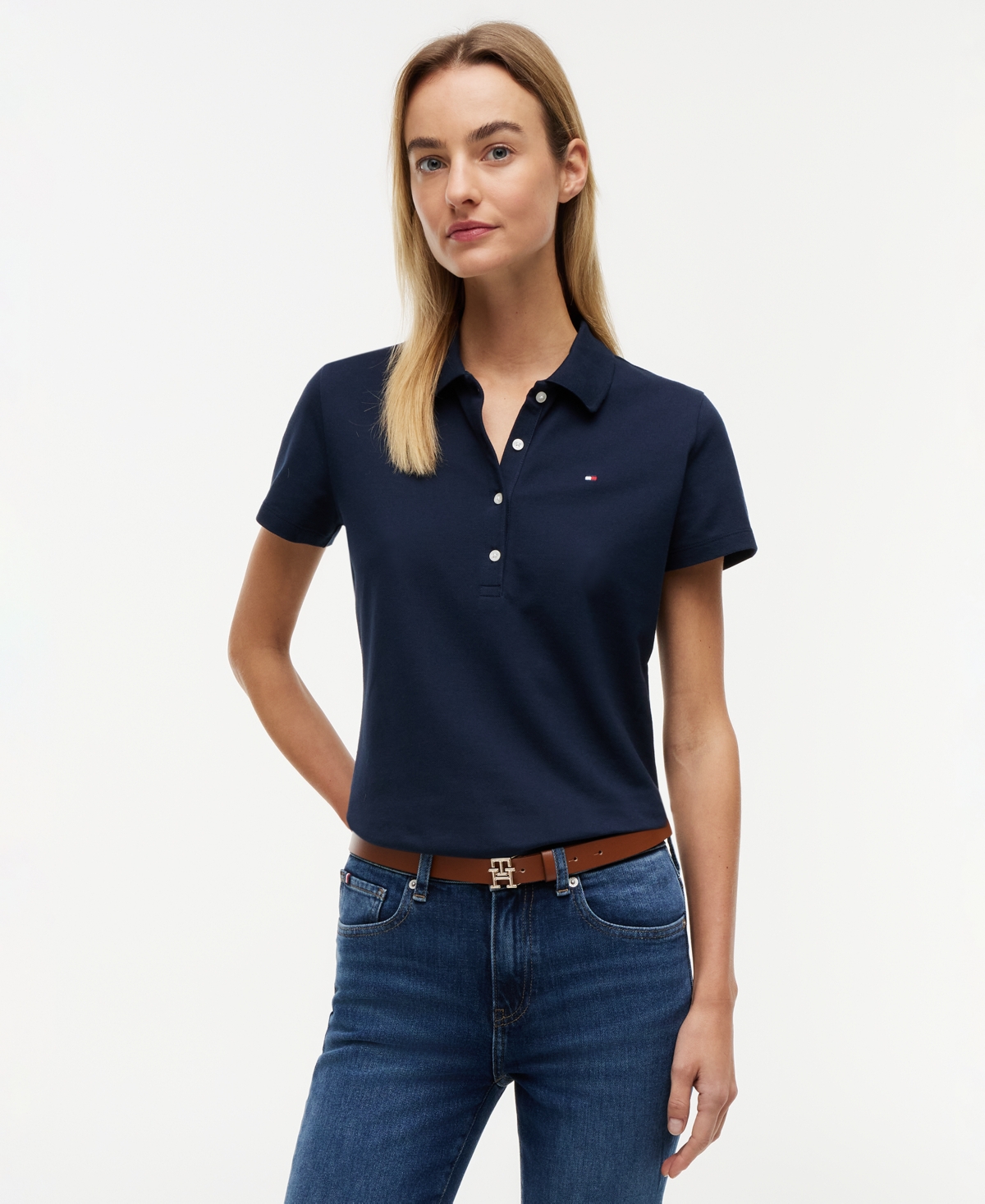 Click here for Tommy Hilfiger Womens Classic Pique Short-Sleeve P... prices