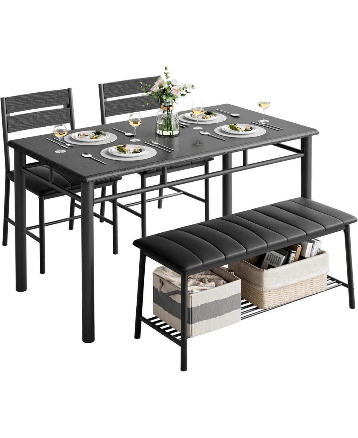 Click here for Ironck 27.6" W Dining Table Set for 4  Kitche... prices