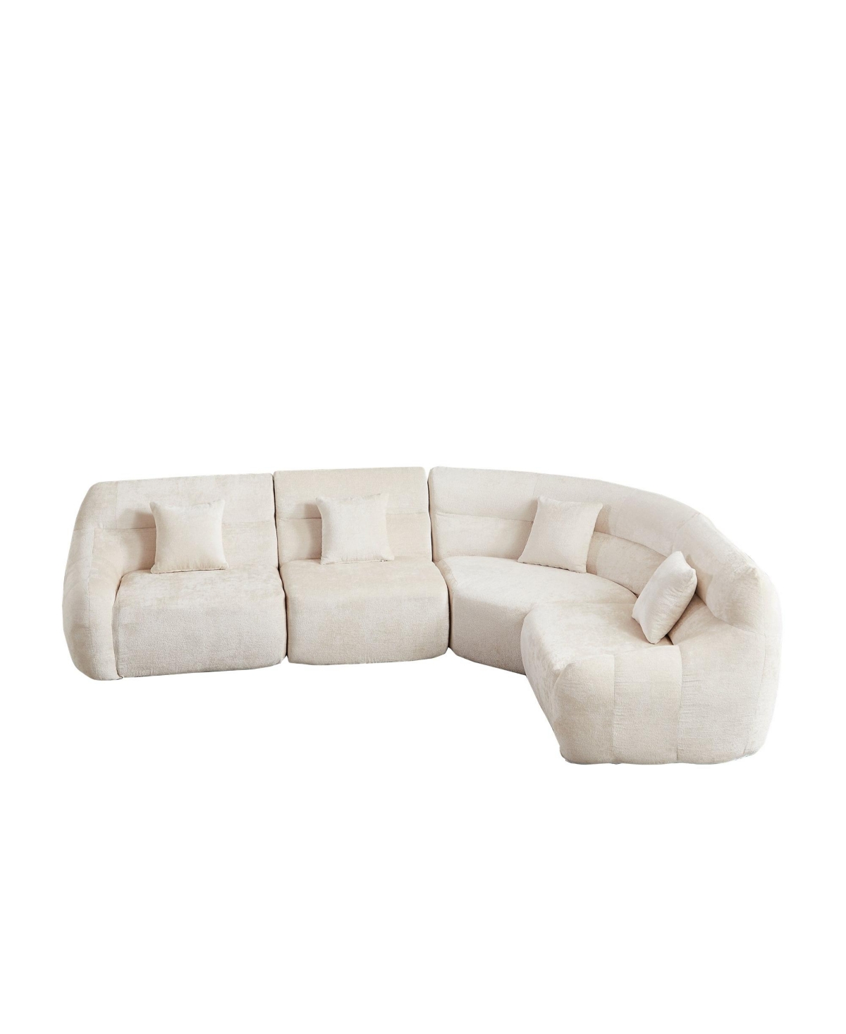 Click here for Clihome 123.2" Modern Luxury Curved Sectional... prices