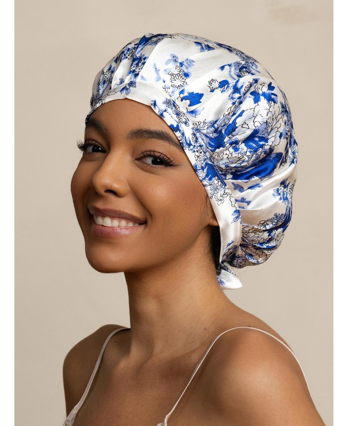 Click here for Silksilky Pure Silk Classic Ribbon Bonnet - White prices
