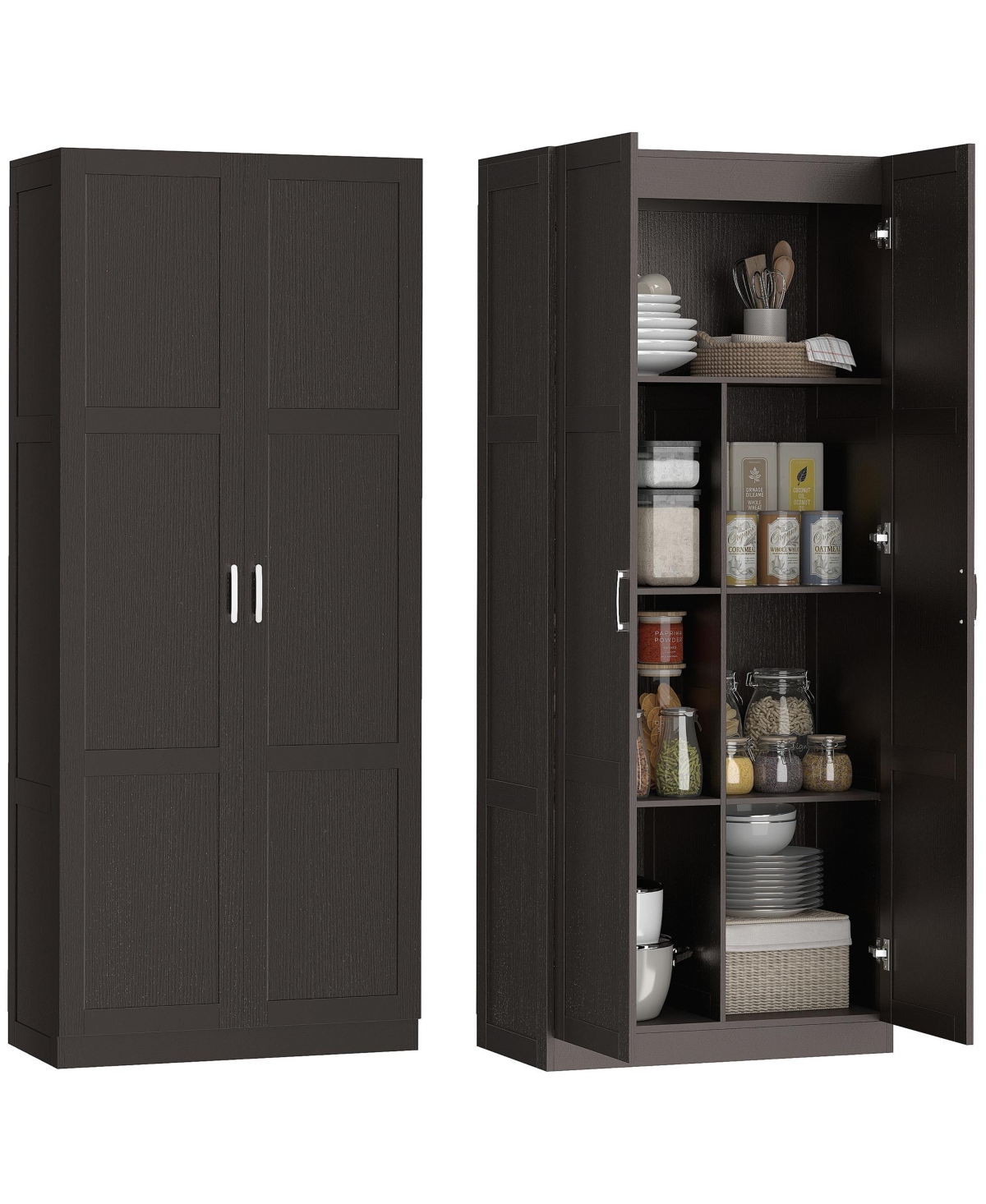Click here for Homcom Kitchen Pantry Cabinet with Soft-Close Hing... prices