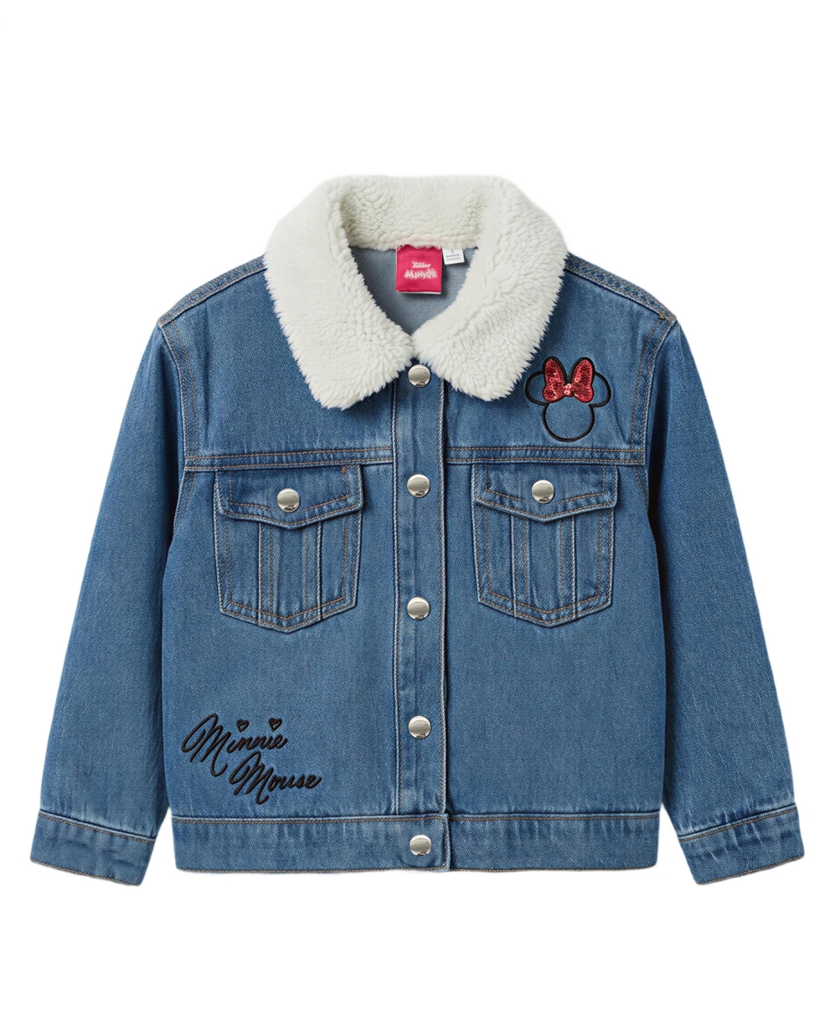 Click here for Disney Girls 2T-6X Minnie Mouse Denim Jacket - Den... prices