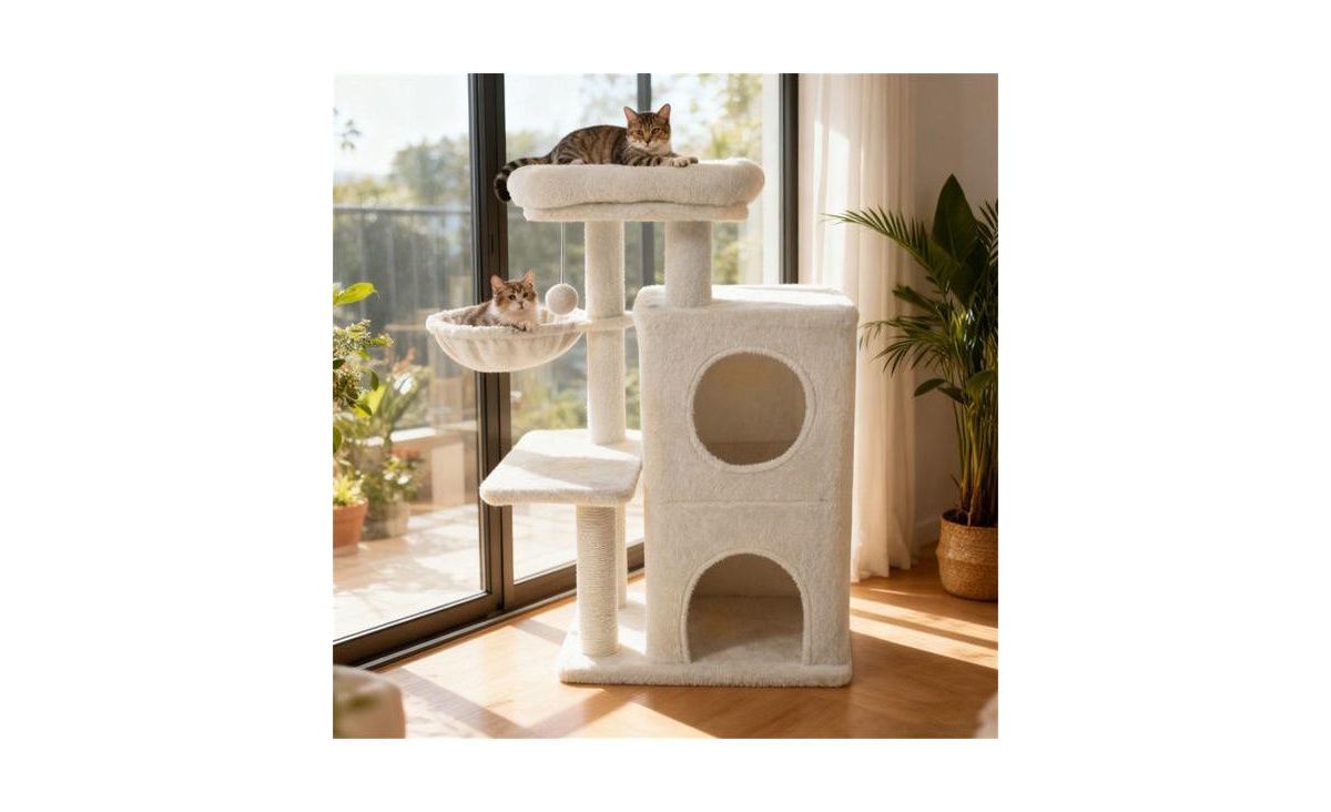 Click here for Aostirmotor Cat Tree with 2-Tier Cat Condo  33.5-I... prices