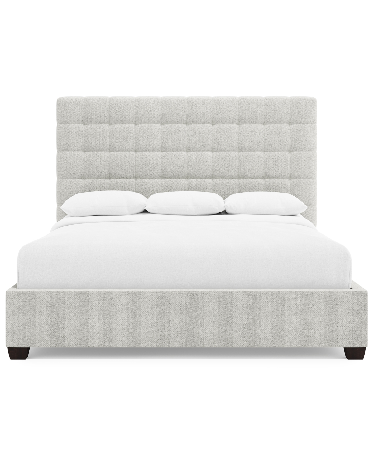 Click here for Avery California King Upholstered Bed - Light Gray prices