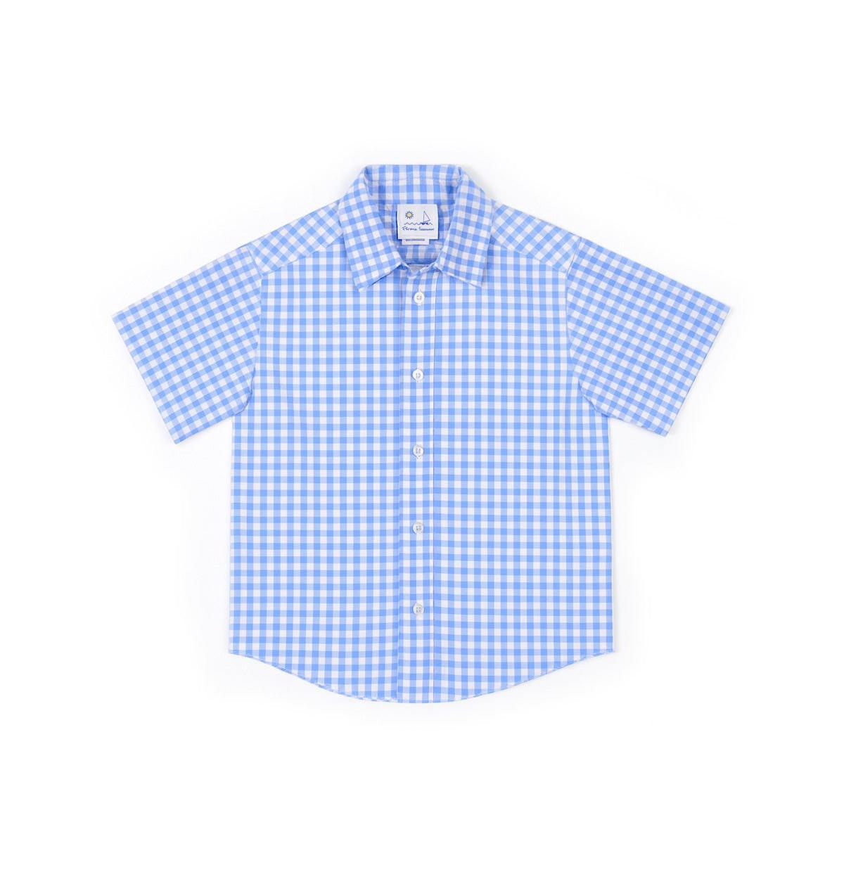 Click here for Florence Eiseman Toddler Boys Gingham Camp Shirt -... prices
