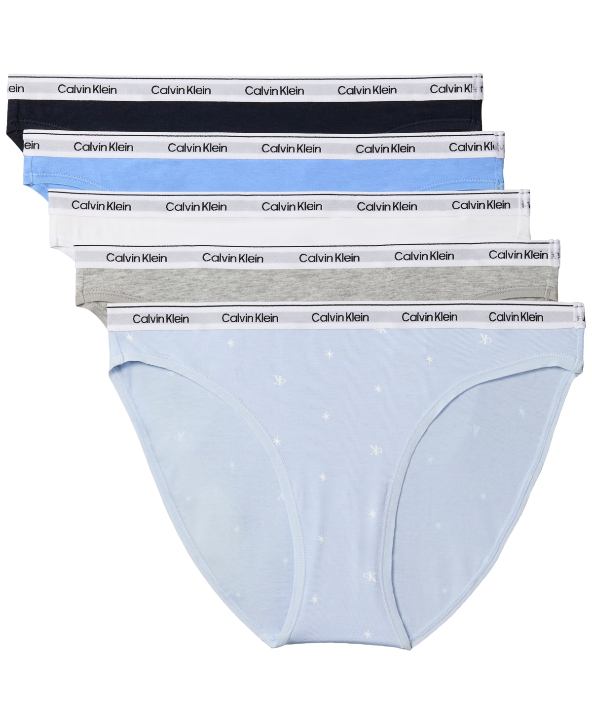 Click here for Calvin Klein Womens 5-Pack. Modern Logo Low-Rise B... prices
