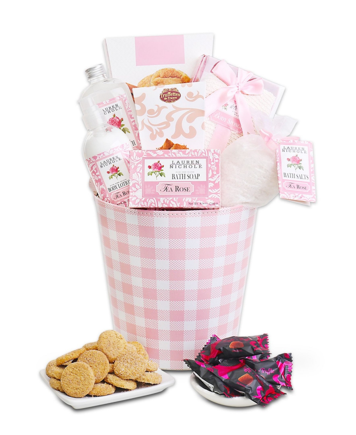 Click here for Alder Creek Gift Baskets Rose Spa French Truffles prices