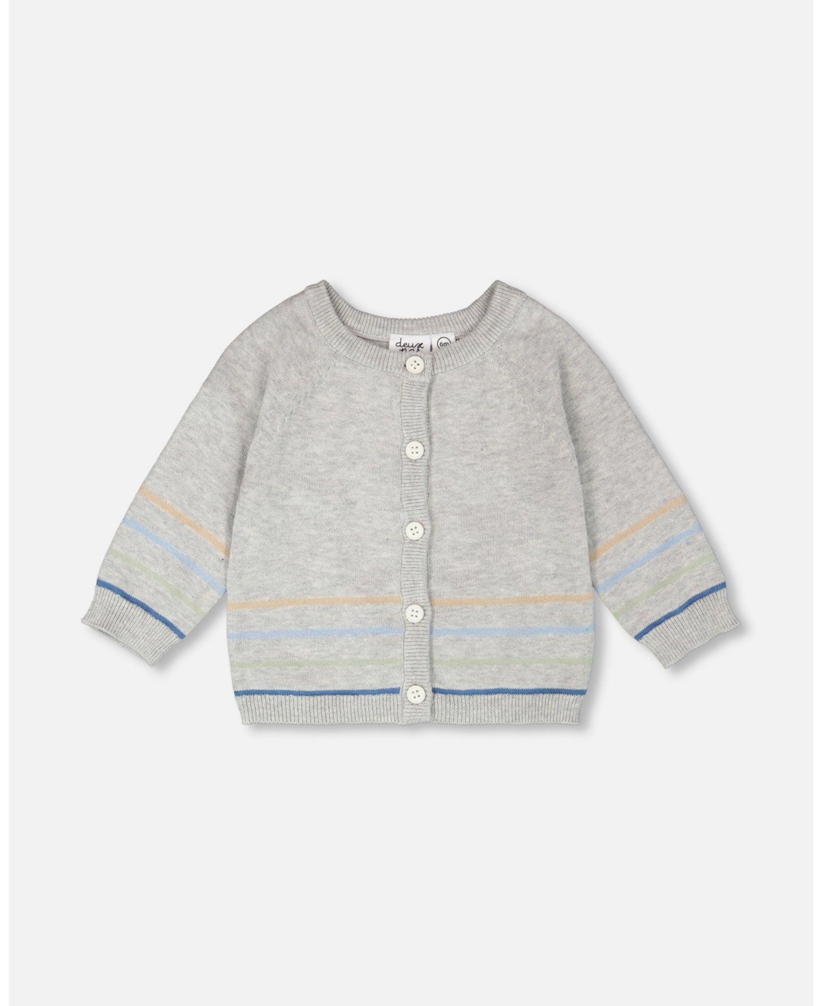Click here for Deux par Deux Baby Boys Cotton Knit Striped Button... prices