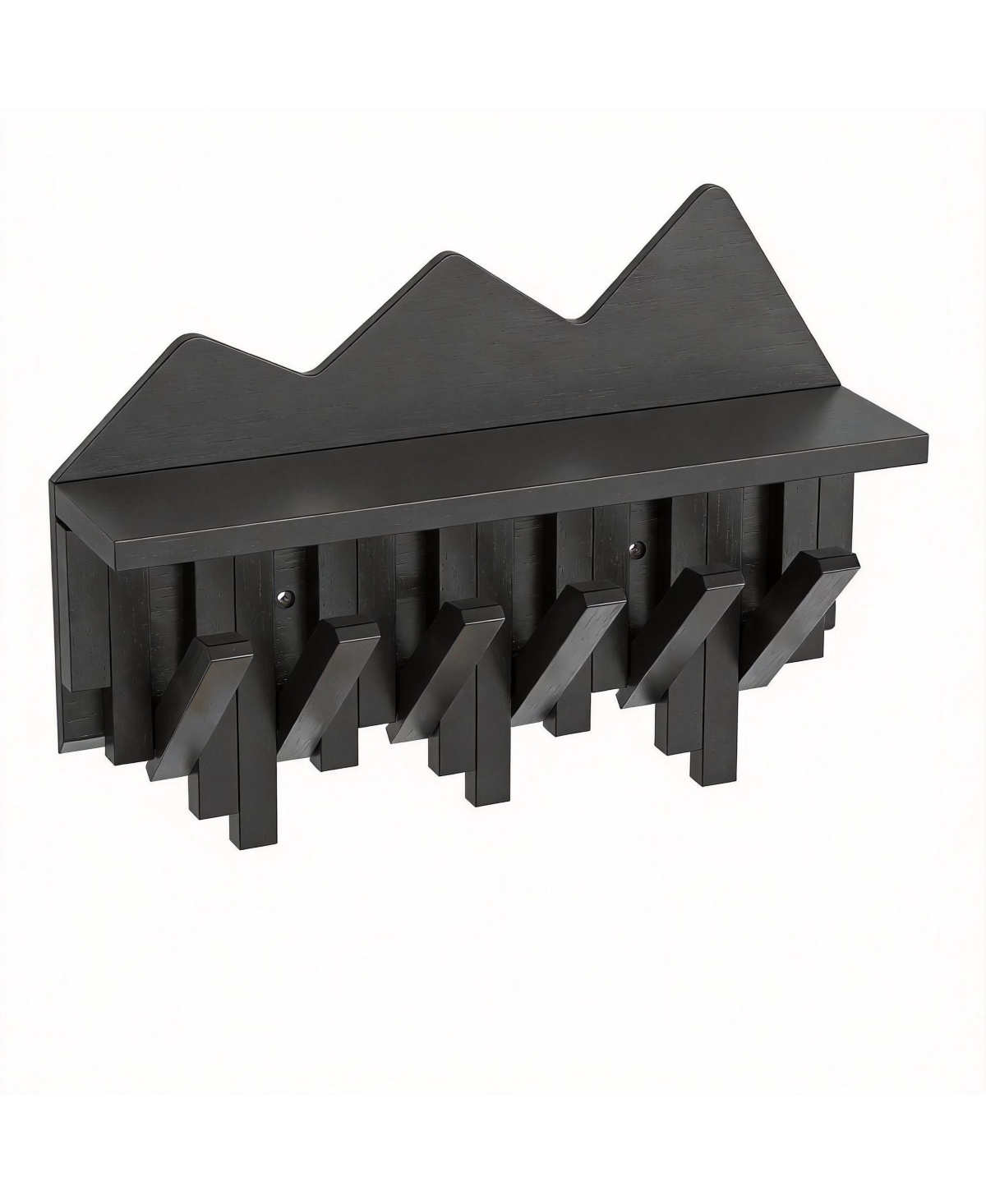 Click here for Yigii Bamboo Wall Coat Rack with 6 Hooks & Shelf f... prices