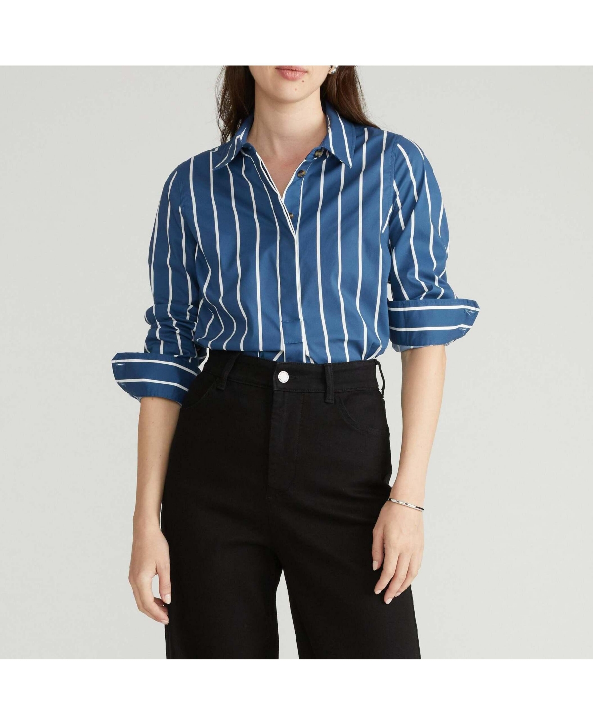 Click here for Universal Standard Plus Size Popover Stretch Popli... prices