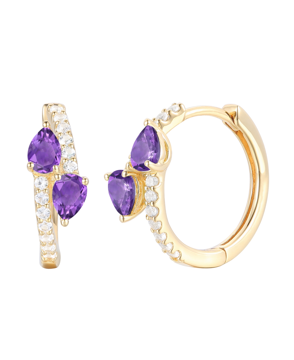 Click here for Macys Multi Gemstone Earrings in 14k Gold Over Ste... prices