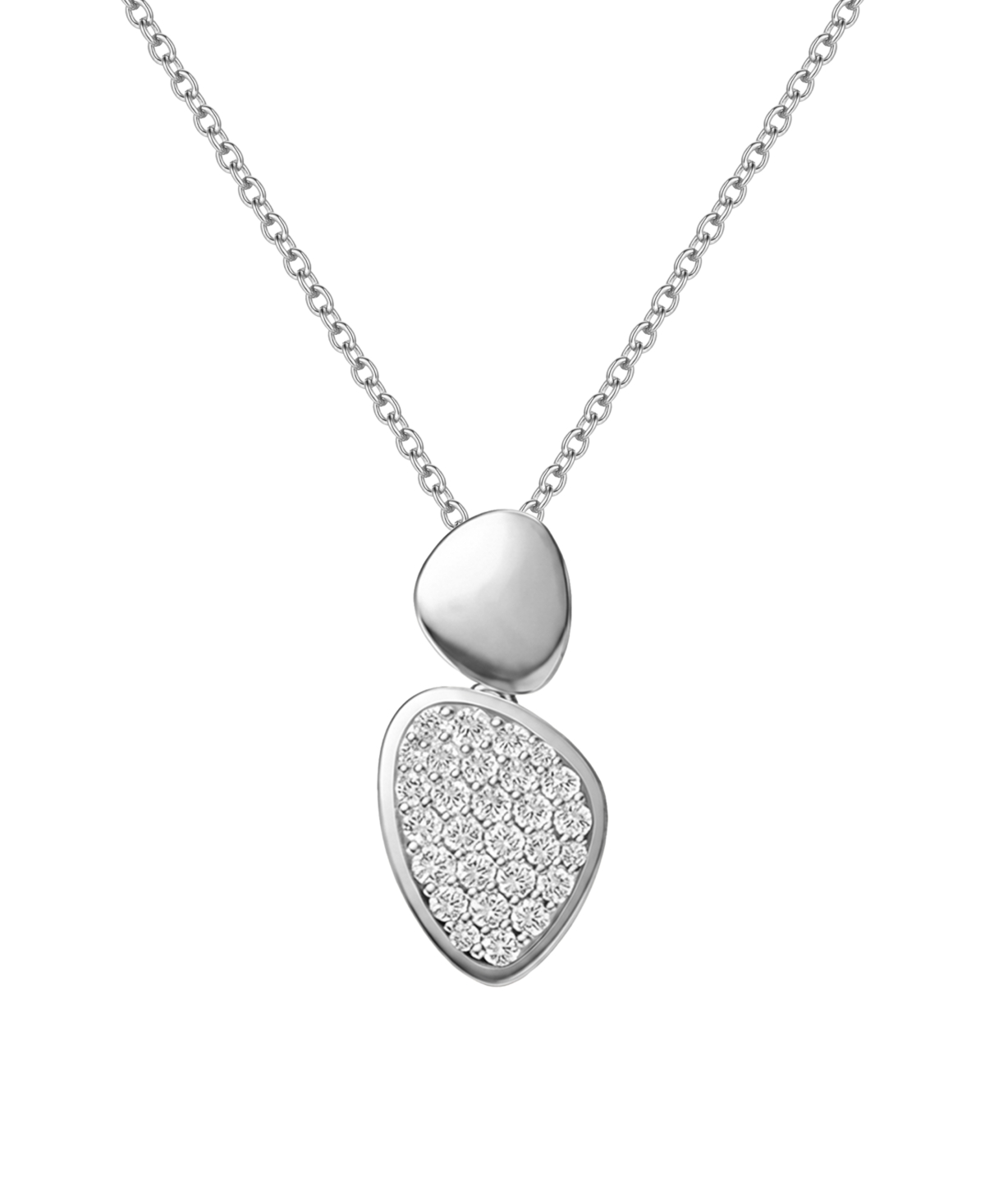 Click here for Macys Lab Grown White Sapphire (3/4 ct. t.w.) Pend... prices