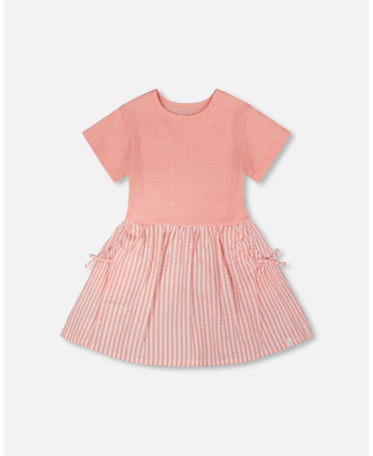 Click here for Deux par Deux Toddler Girls Bi-Material Dress Peac... prices