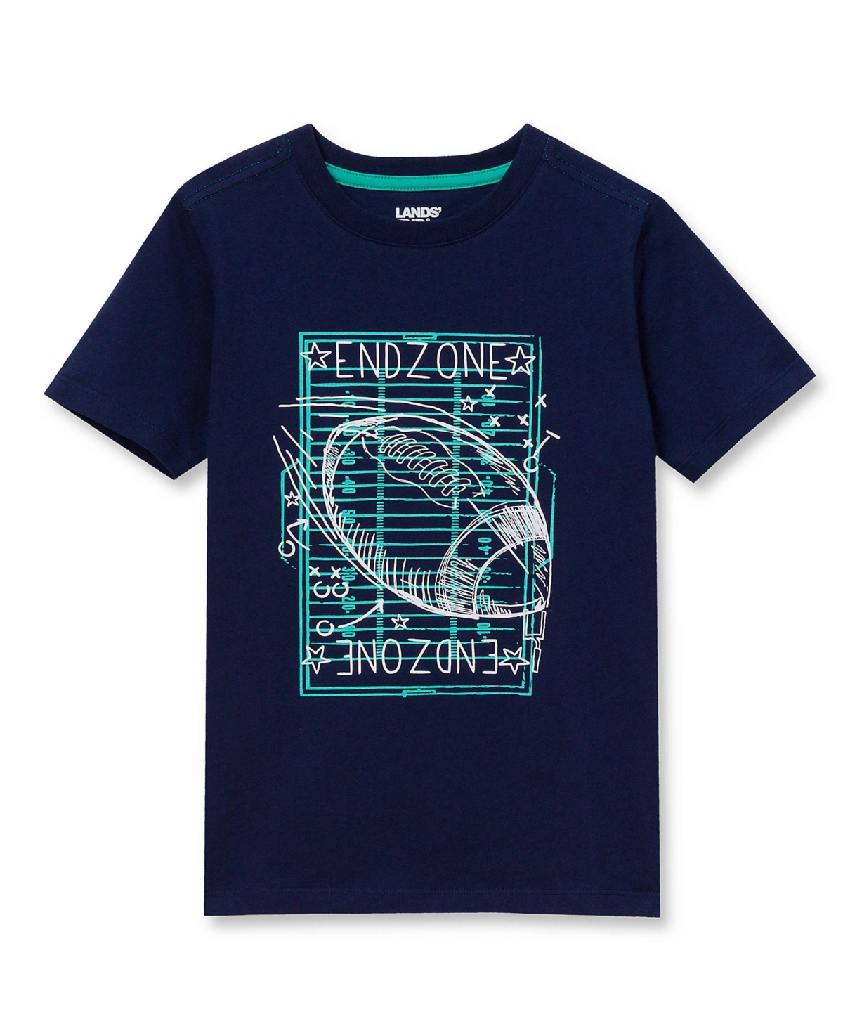 Click here for Lands End Boys Short Sleeve Graphic Tee - Endzone/... prices