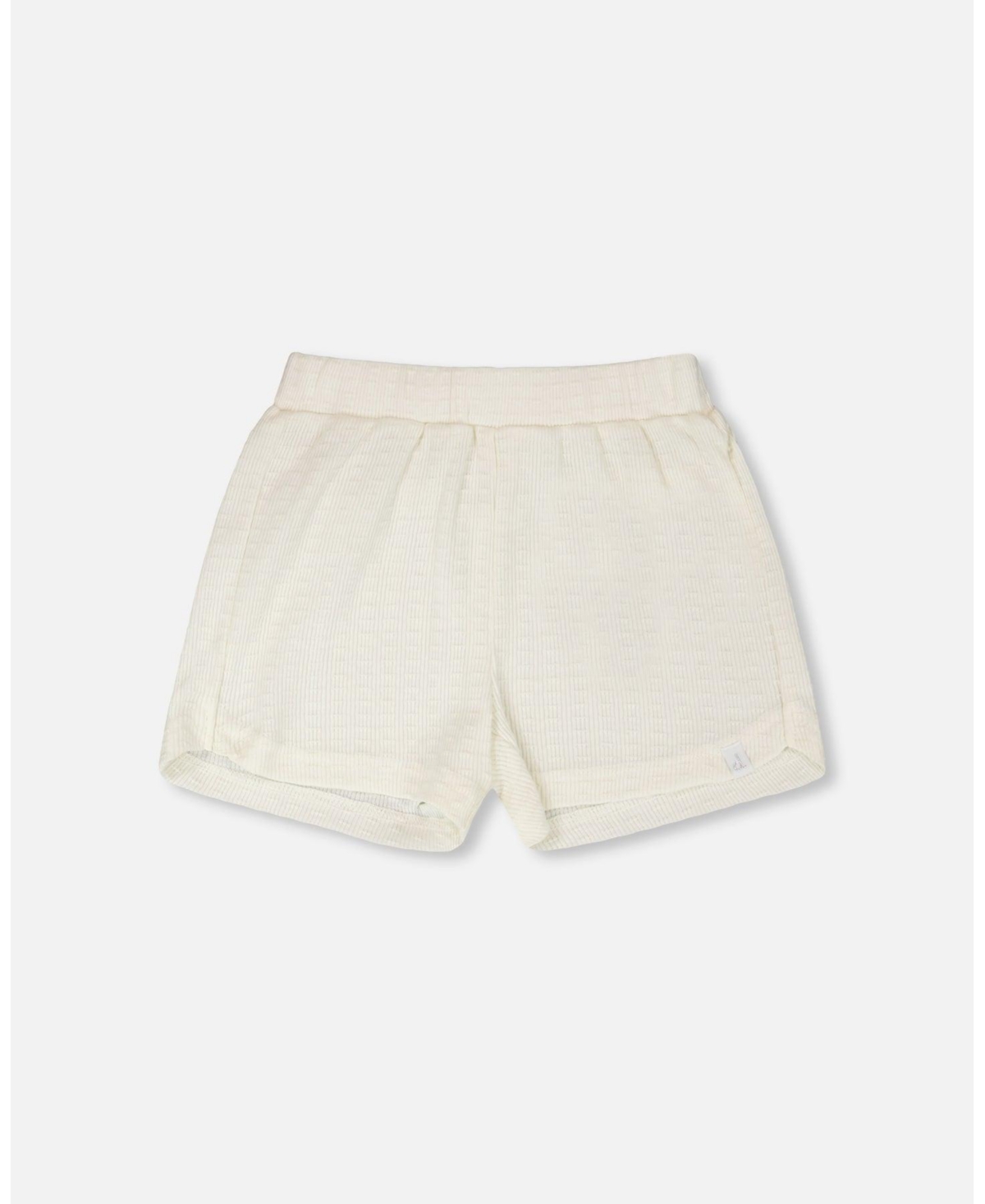 Click here for Deux par Deux Toddler Girls Shorts - Off-white prices