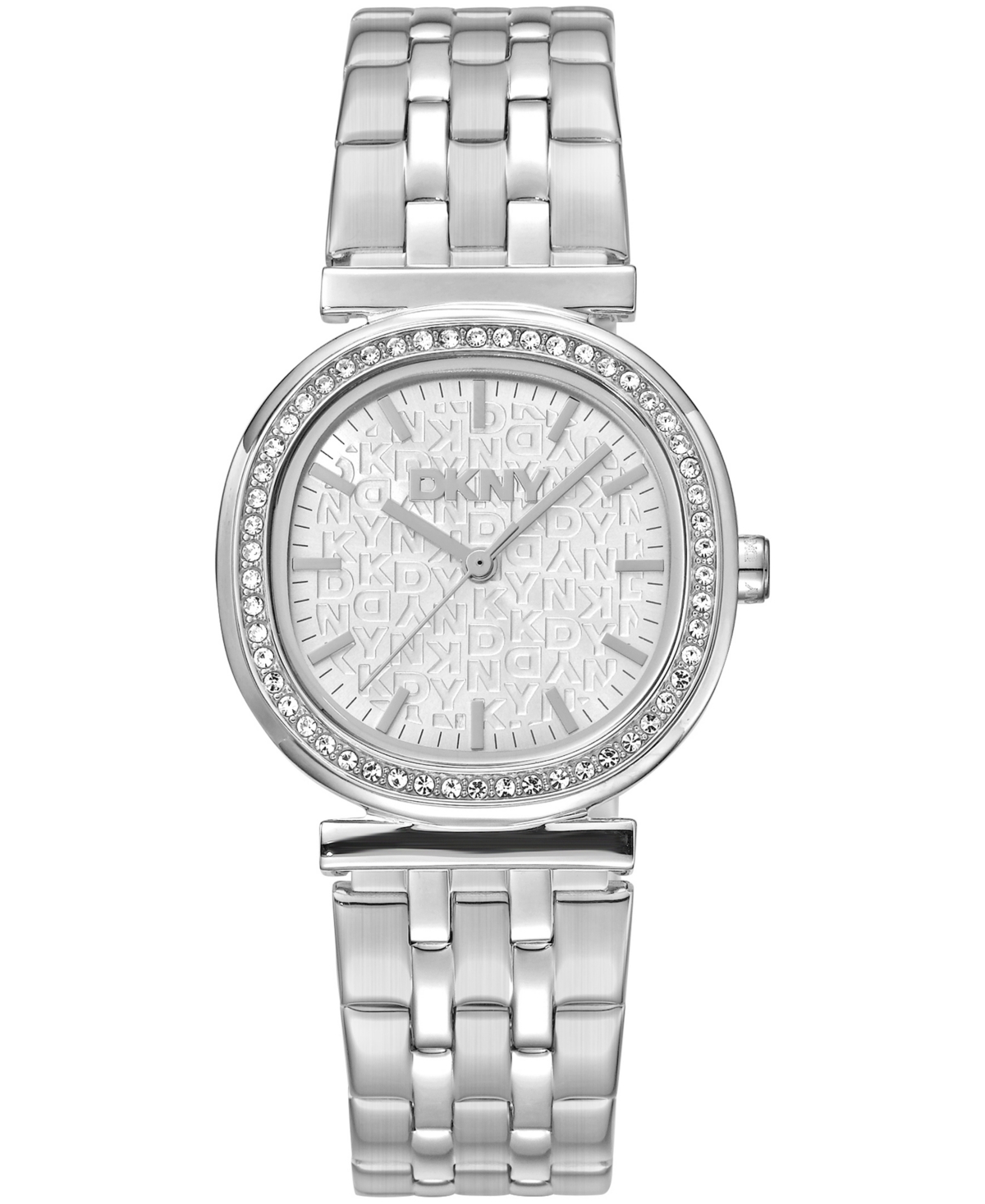 Click here for Dkny Womens Silver Dial Crystal Bezel Stainless St... prices