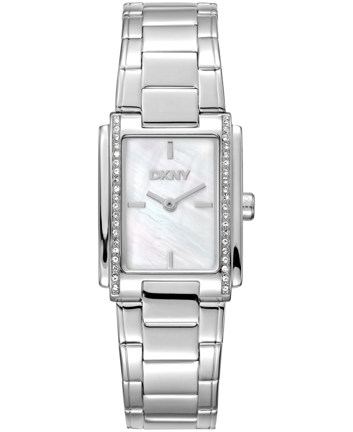 Click here for Dkny Womens White Mop Dial Crystal Accented Case S... prices