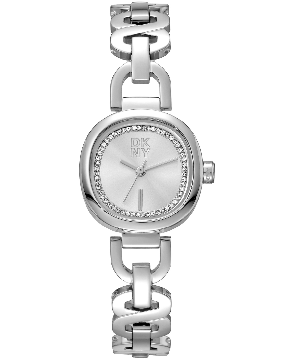 Click here for Dkny Womens Silver Crystal Accented Dial Stainless... prices