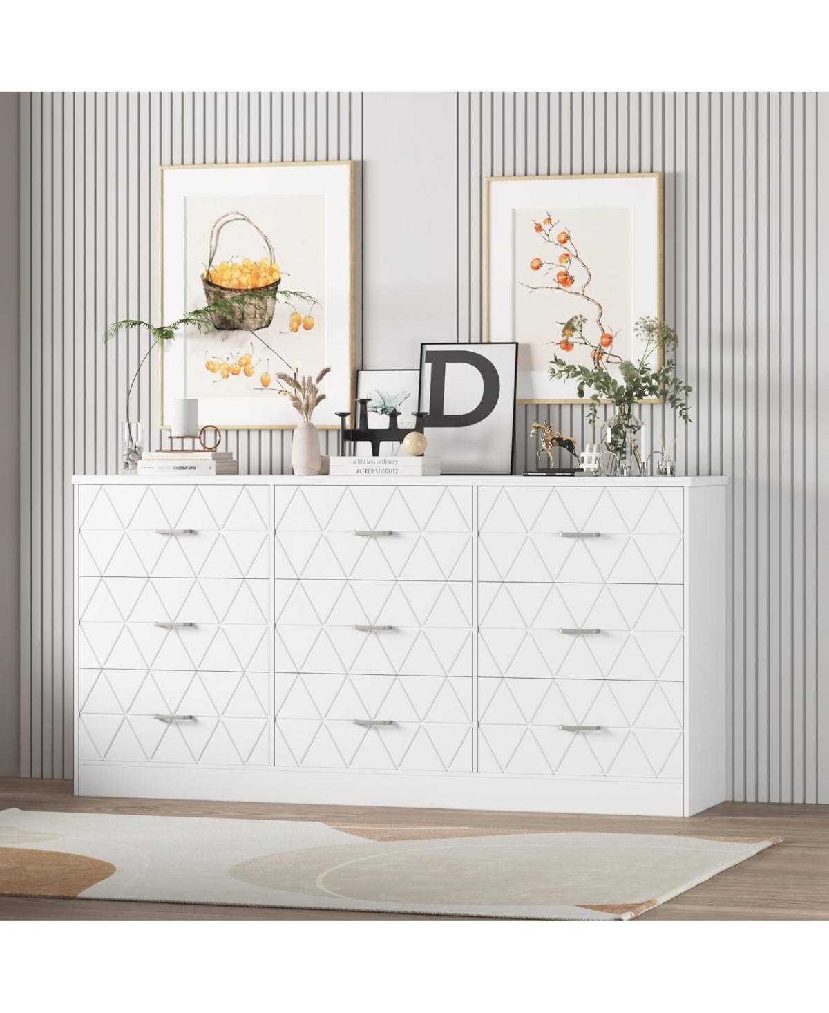 Click here for gaomon White 9 Drawer Dresser with Usb Charging St... prices