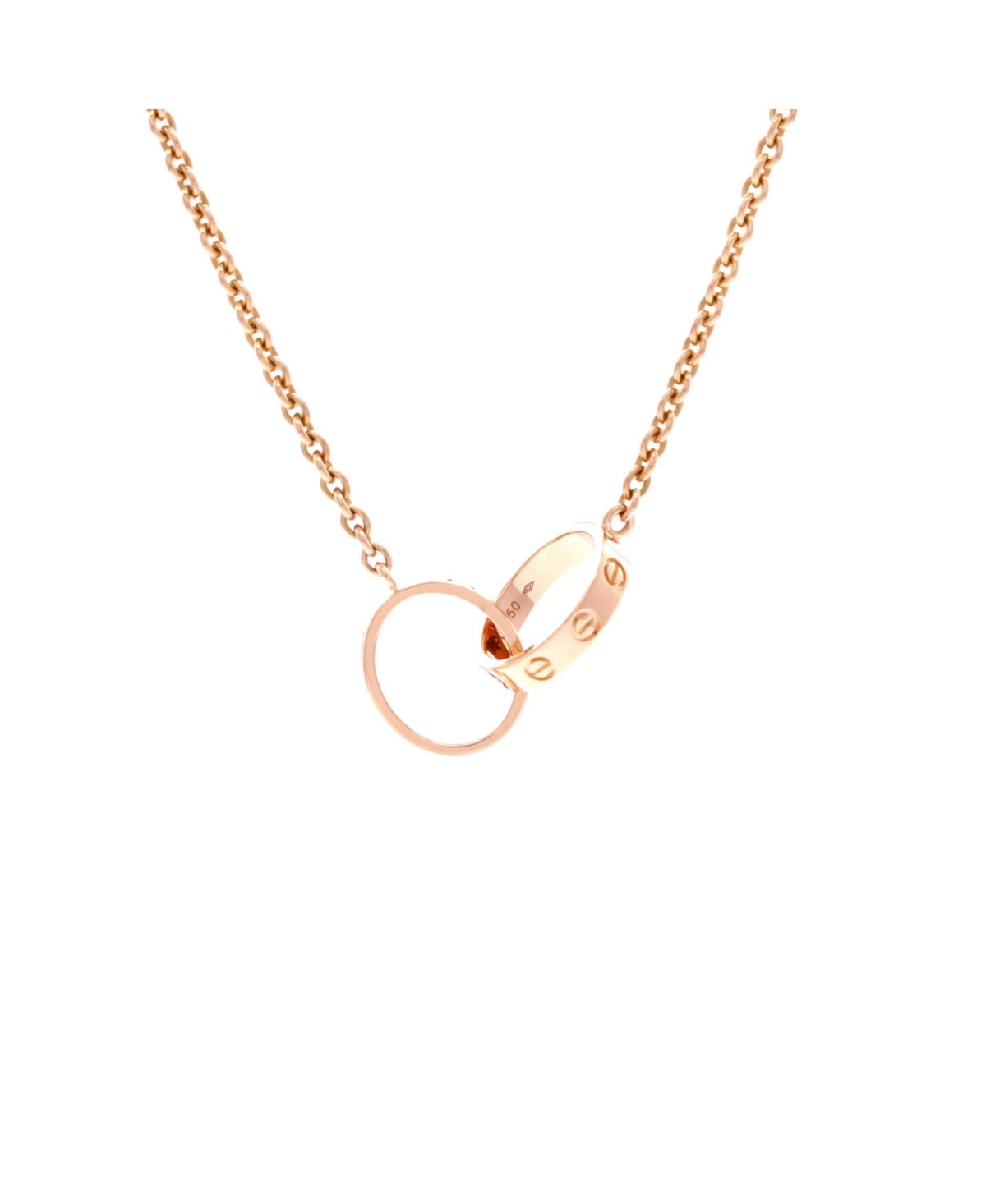 Click here for Pre-Owned Cartier Love Interlocking Necklace - 18k... prices