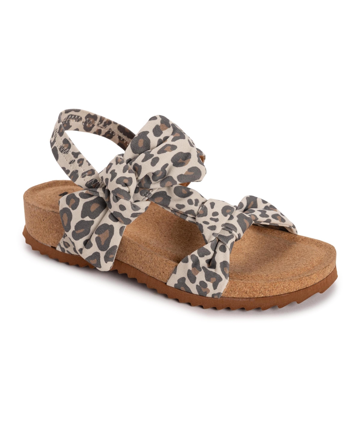 Click here for Muk Luks Womens Pansy Sandal - Cream leopard prices