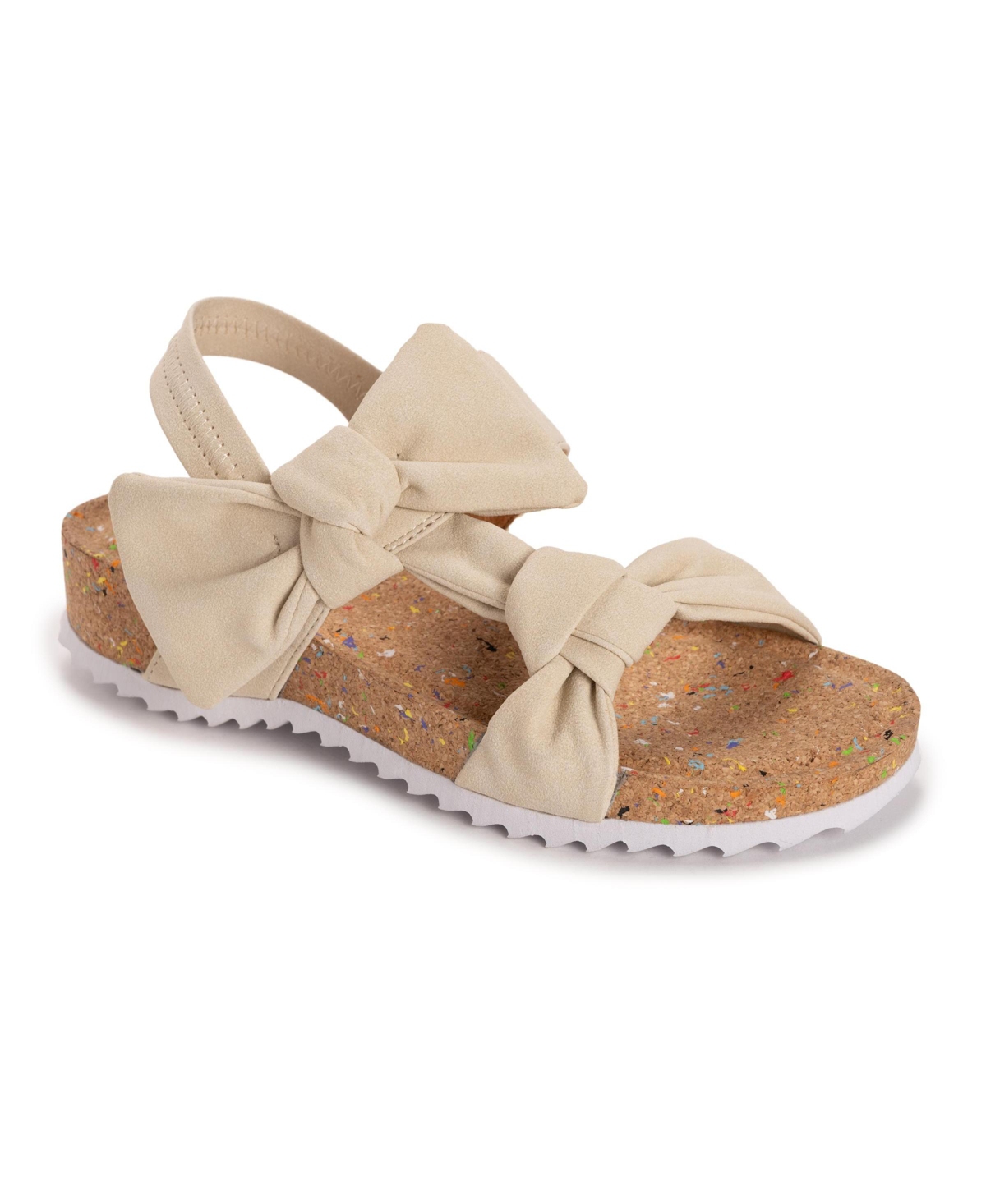 Click here for Muk Luks Womens Pansy Sandal - Cream prices