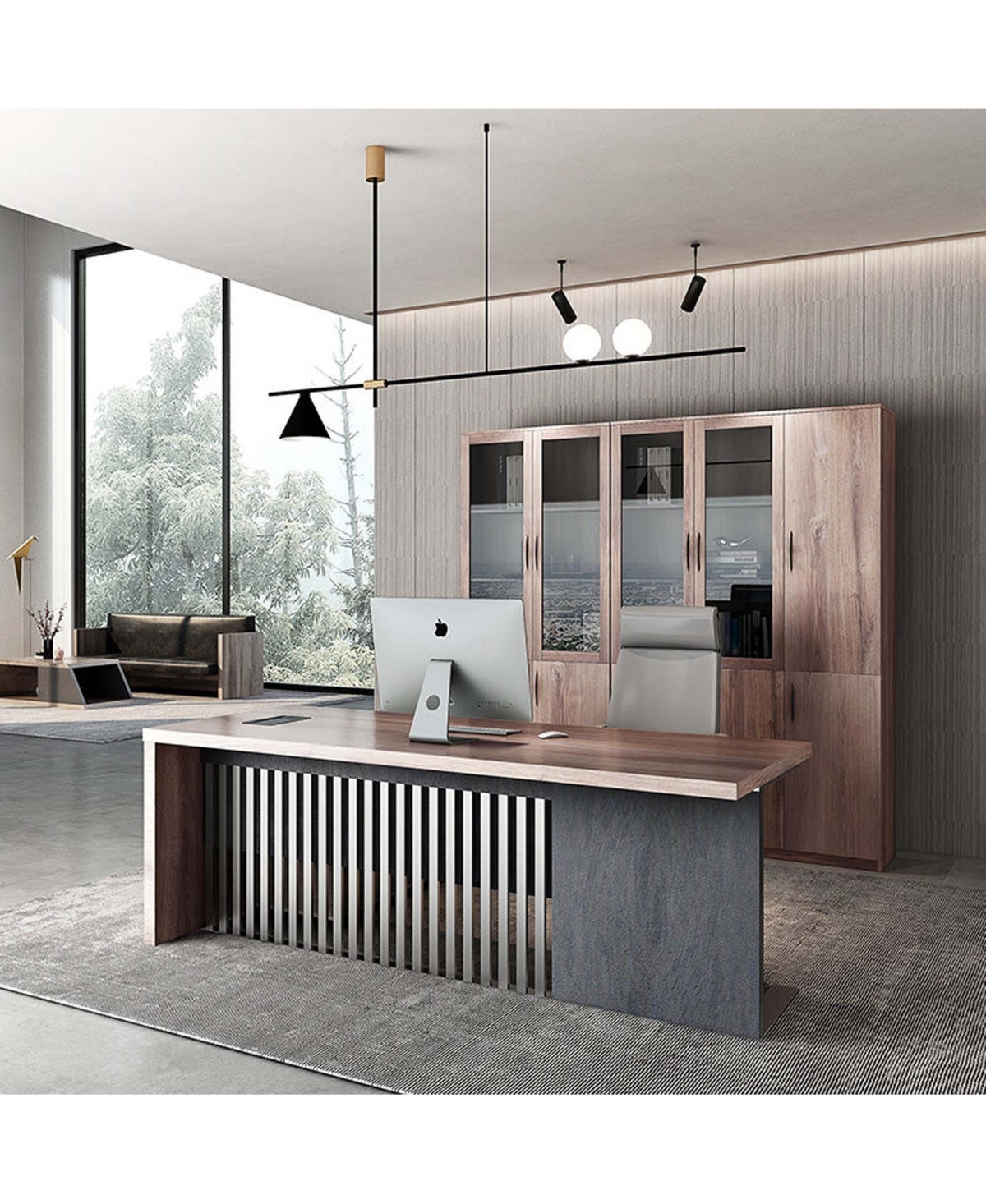 Click here for Logicfox Executive Office Desk with Stainless Stee... prices