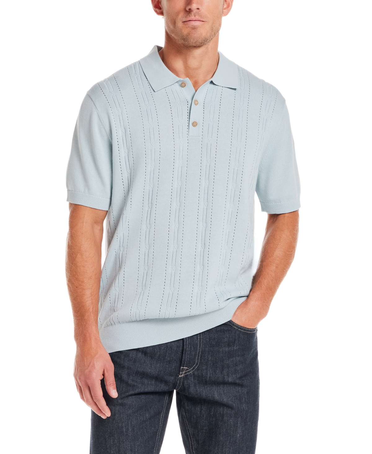 Click here for Weatherproof Vintage Mens Regular-Fit Pointelle Sw... prices