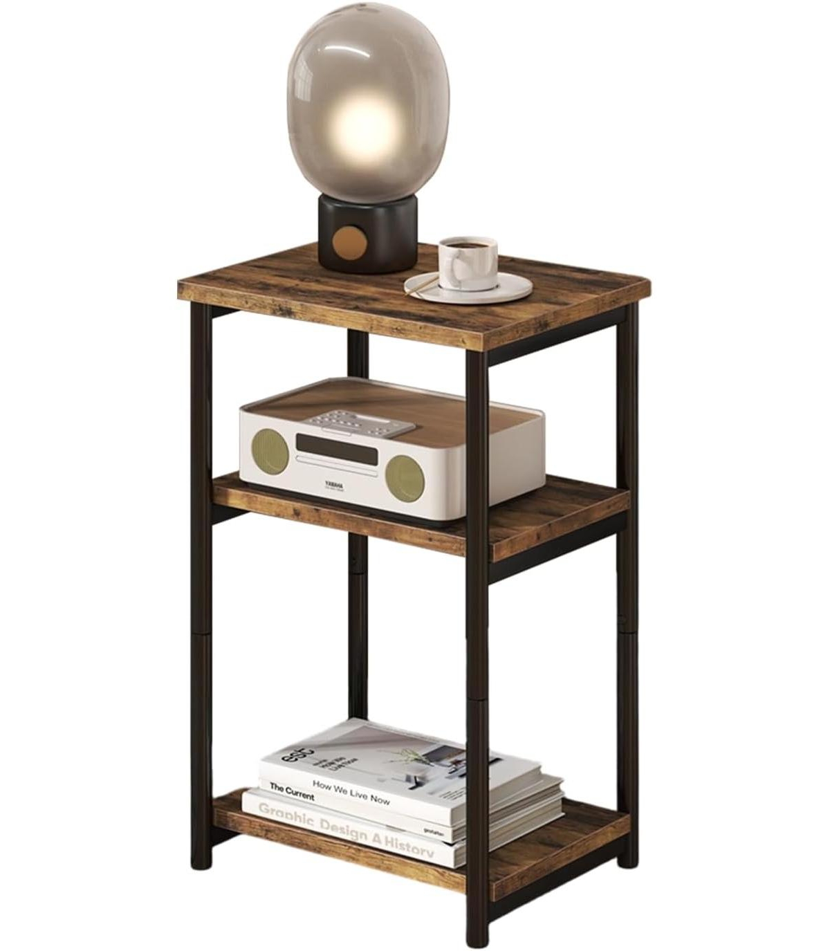 Click here for gaomon Slim 3-Tier End Table with Storage Shelves... prices