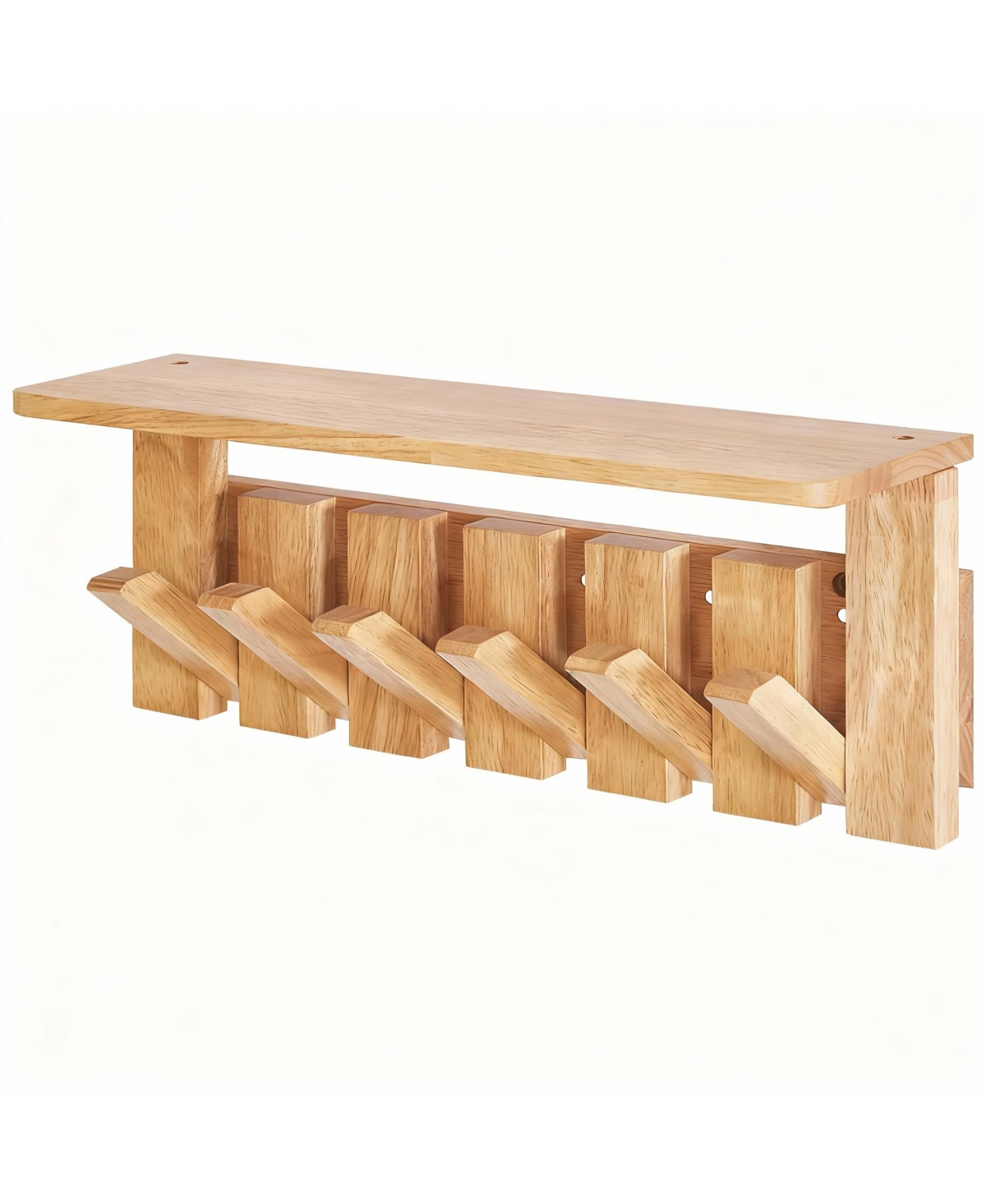 Click here for Yigii Space-saving Wall Coat Rack with Hooks and S... prices