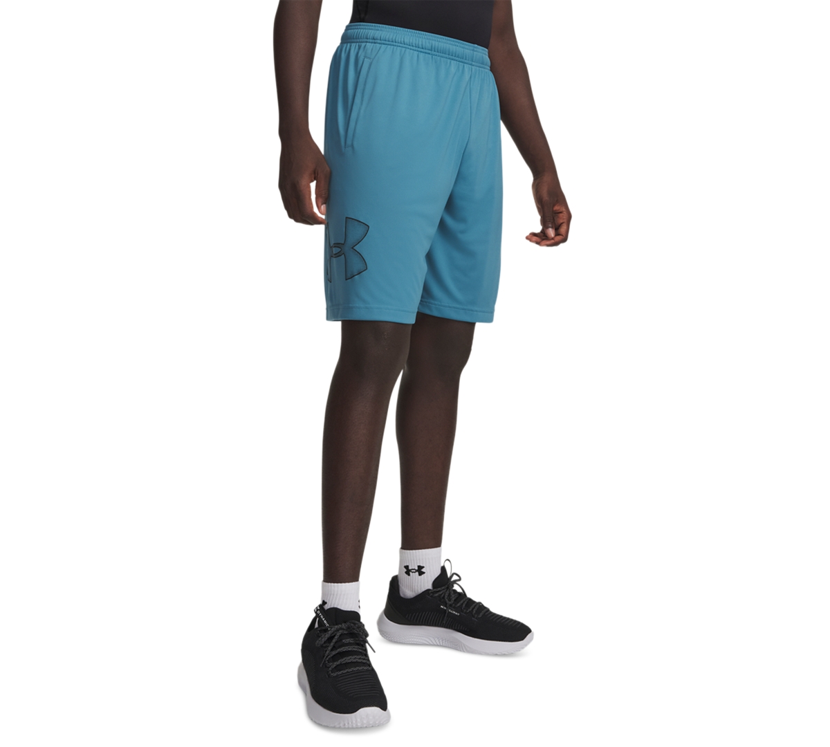 Under Armour Mens Ua Tech Logo 10 Shorts - Boundless Blue/Black