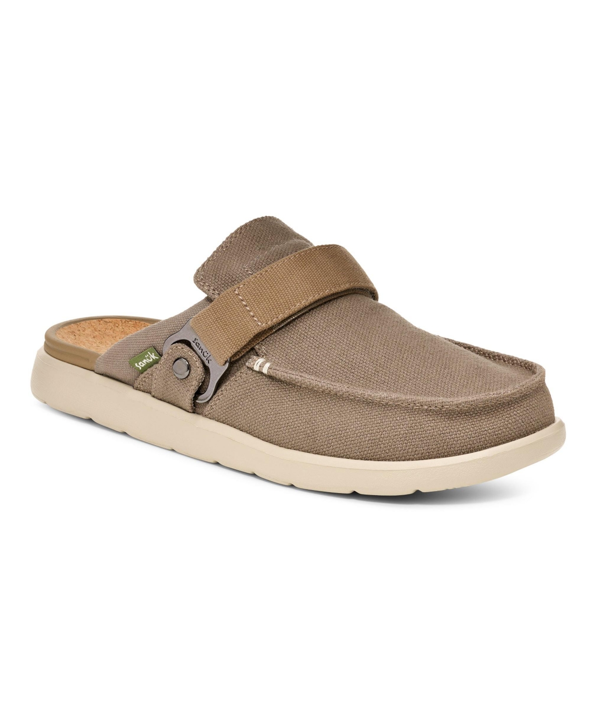 Click here for Sanuk Mens Happy Hour Lite Mules - Taupe prices