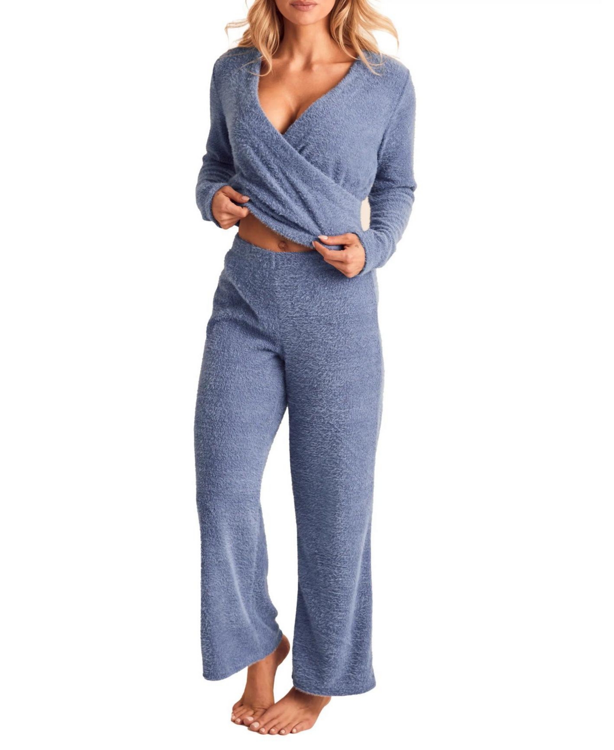 Click here for Adore Me Womens Katya Loungewear Set - Medium blue prices