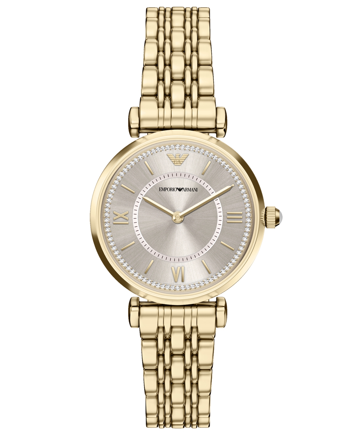 Click here for Emporio Armani Womens Quartz Two-Hand Gold Stainle... prices