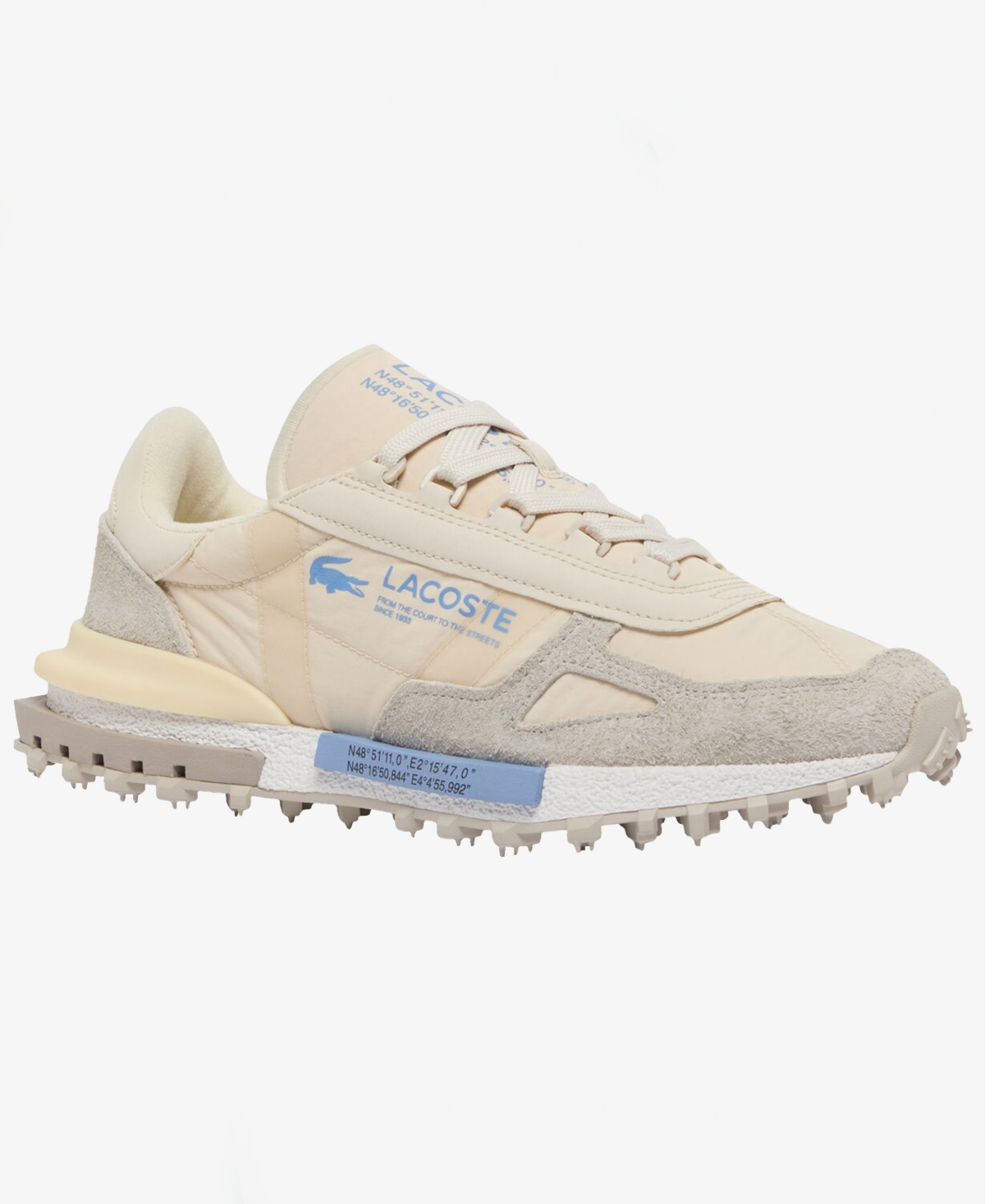 Click here for Lacoste Mens Lace-Up Sneakers - Gray prices