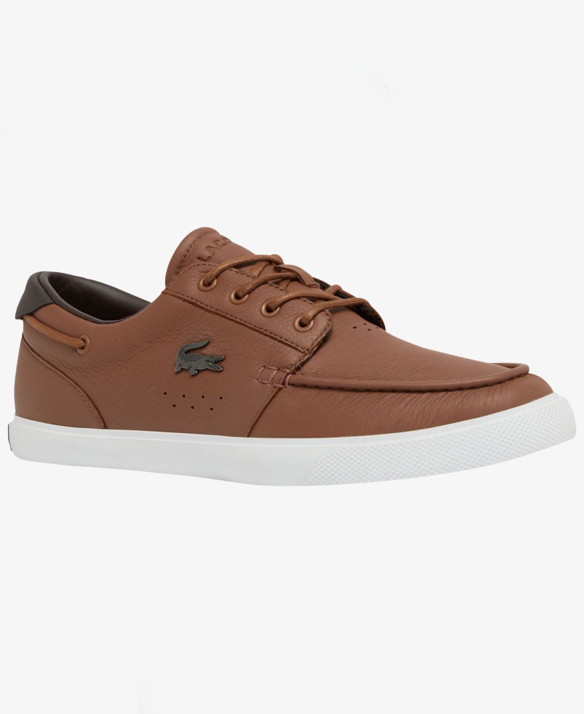 Click here for Lacoste Mens Lace-Up Sneakers - Dark Brown prices