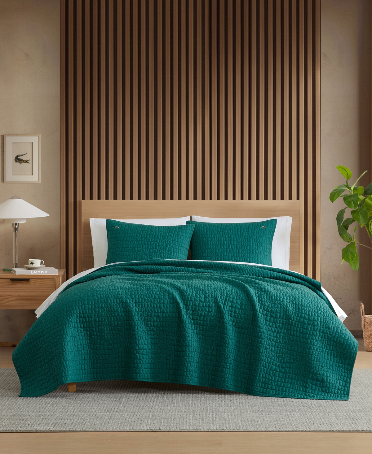 Click here for Lacoste Home Croc Scale Cotton 2-Pc. Quilt Set  Tw... prices