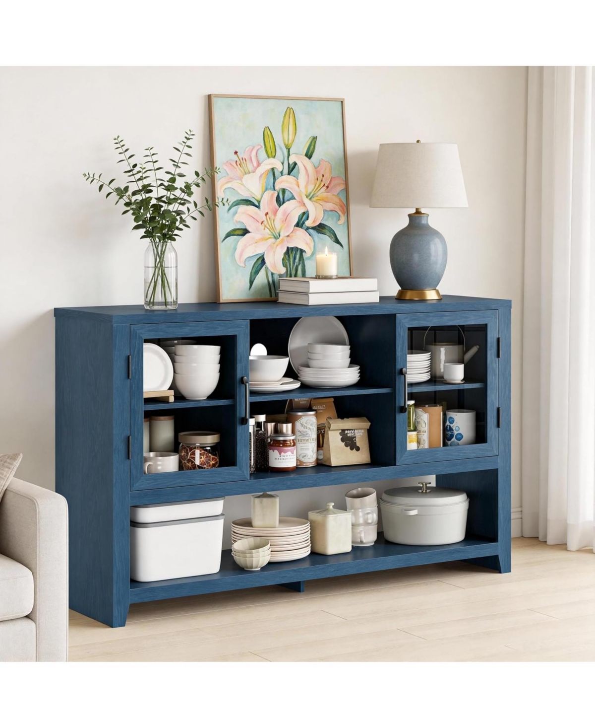 Click here for gaomon 53" Kitchen Buffet Sideboard  Modern C... prices