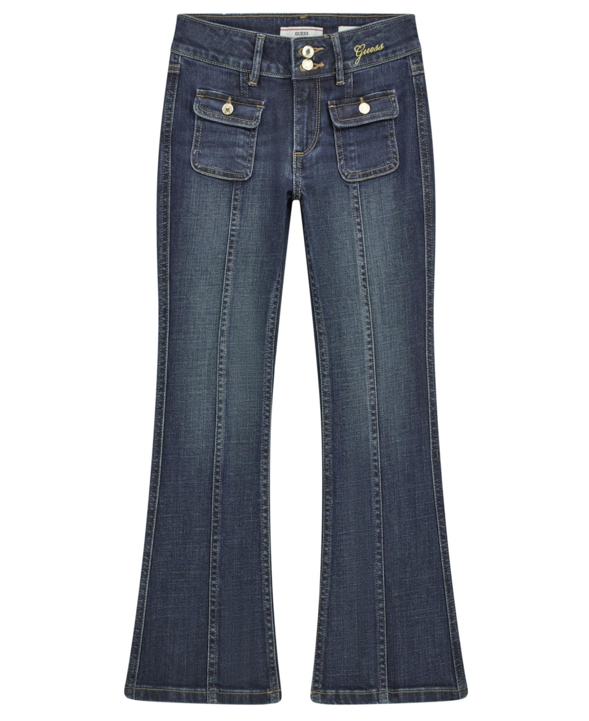 Click here for Guess Girls 7-16 Stretch Denim Bootcut Fit Jeans -... prices