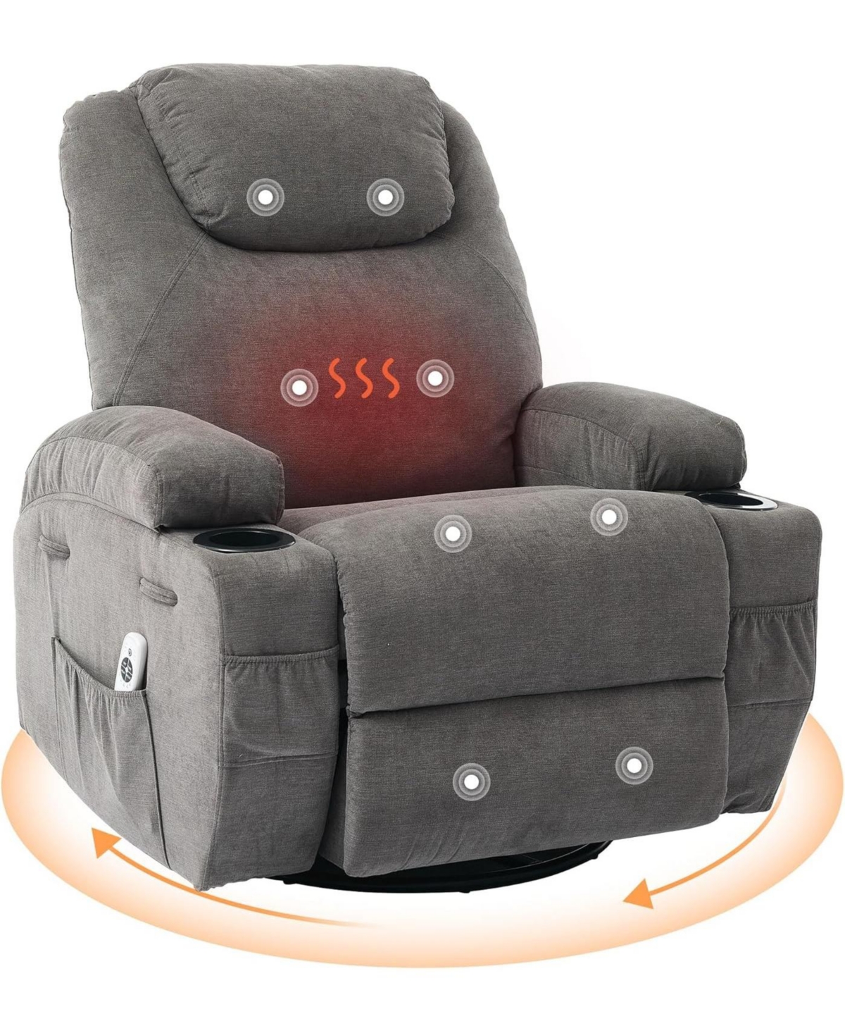 Click here for gaomon 360° Swivel Rocking Recliner Chair  Ma... prices