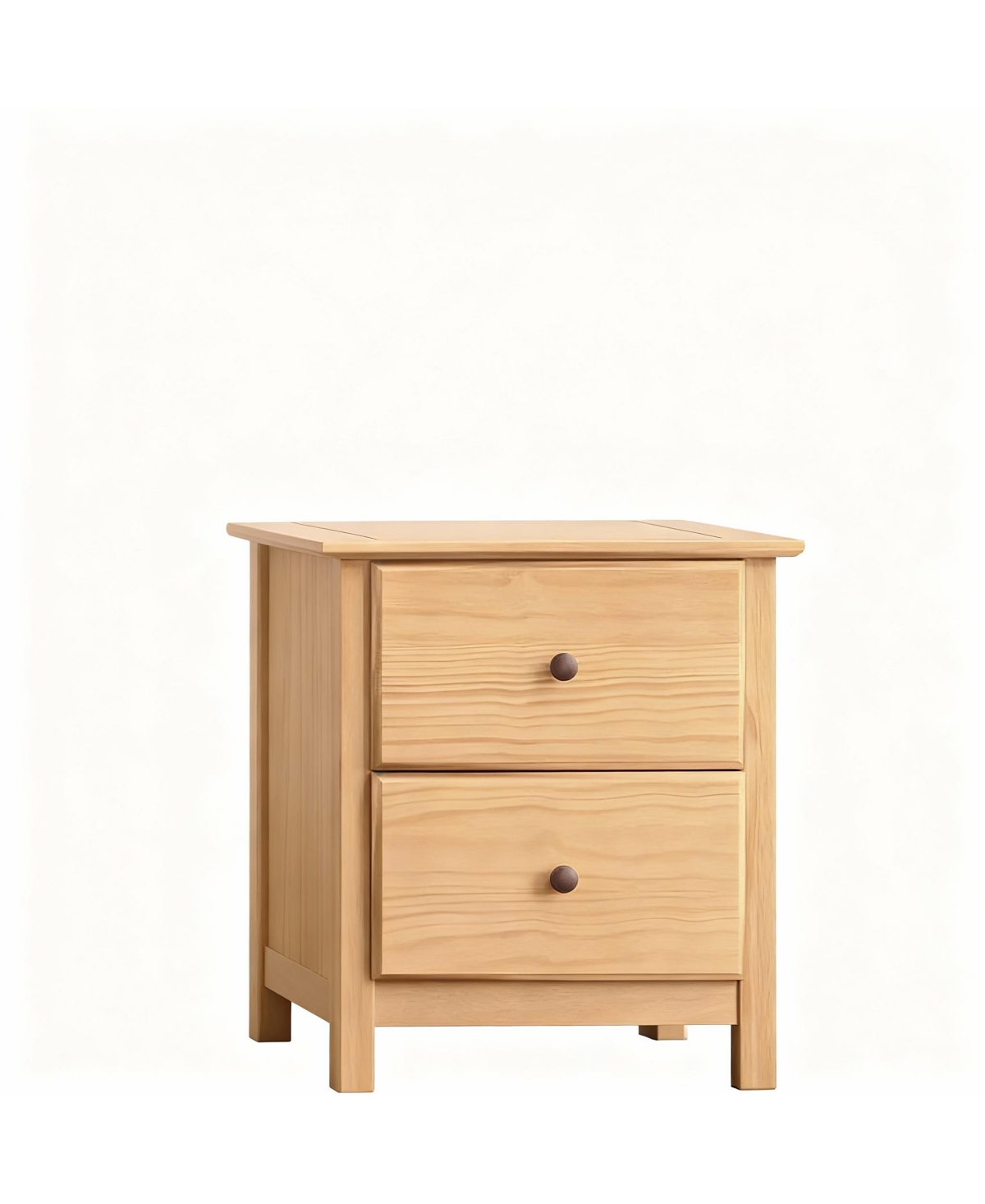 Click here for Yigii Solid Wood Shaker 2-Drawer Nightstand - Natu... prices