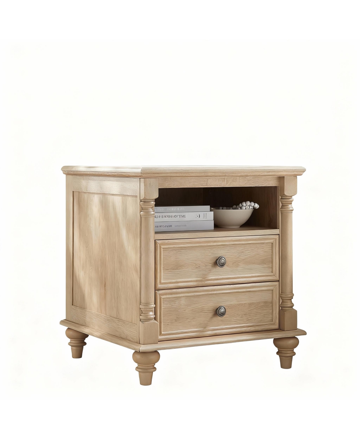 Click here for Yigii 24" Rustic Square Nightstand with Charg... prices