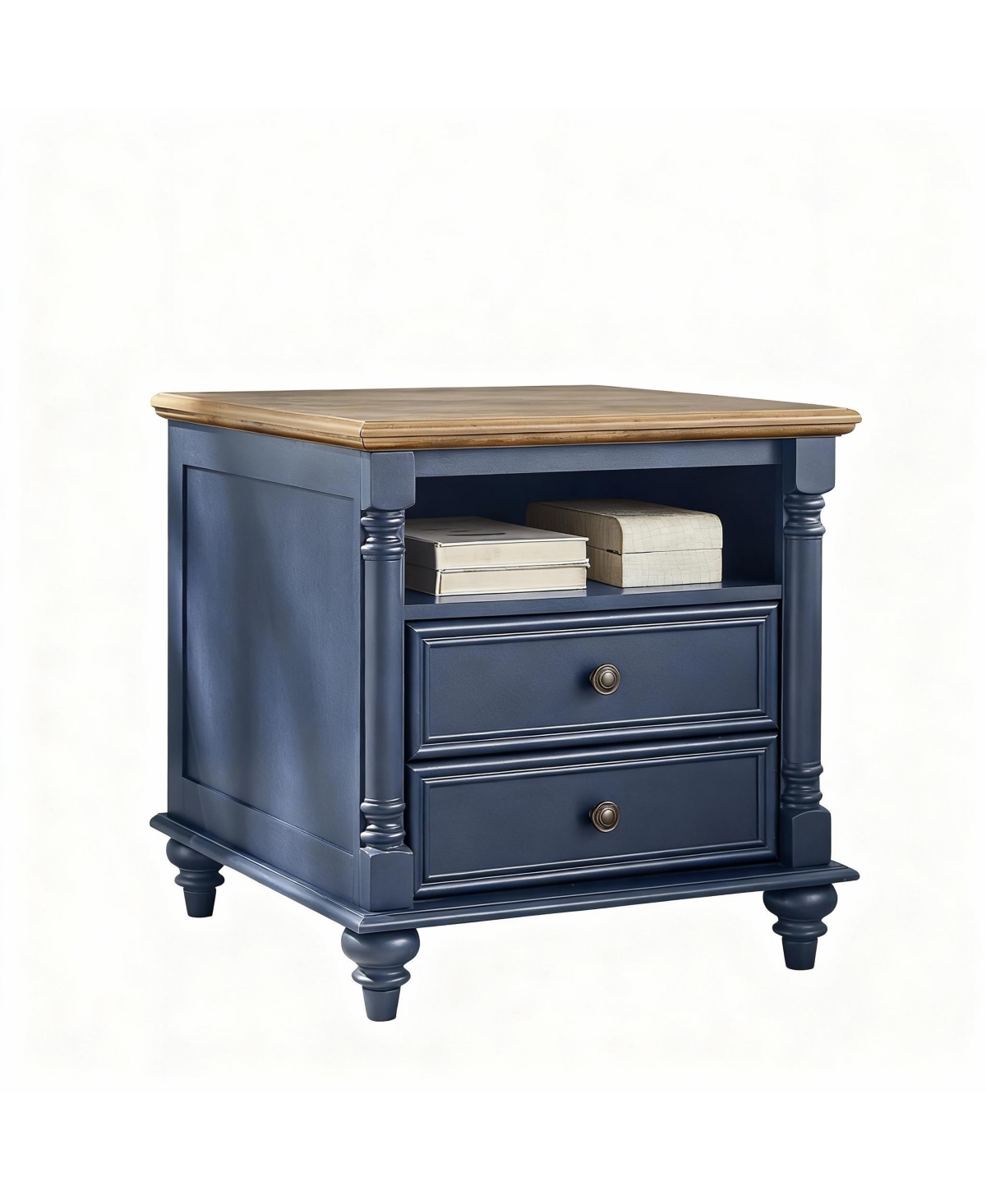 Click here for Yigii 24" Rustic Square Nightstand with Charg... prices