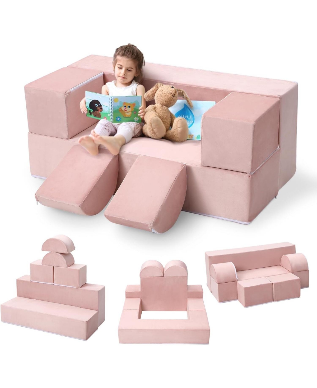 Click here for gaomon Modular Kids Couch Sofa for Toddlers and Ki... prices