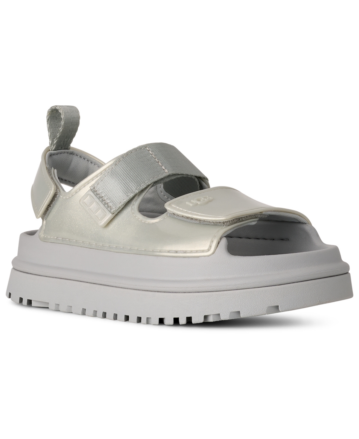 Click here for Ugg Kids GoldenGlow Glossy Sparkles Open Toe Sanda... prices