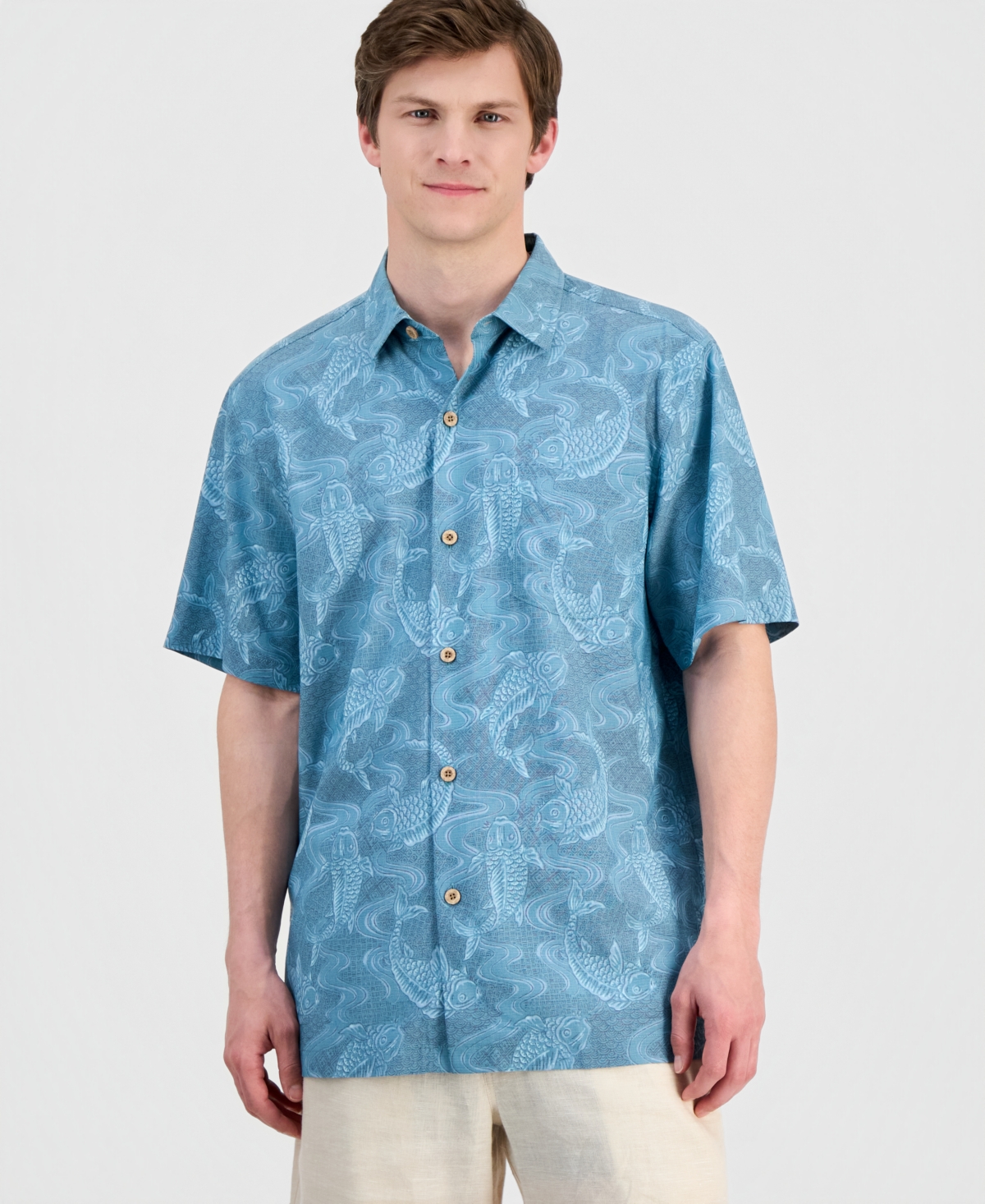 Click here for Tommy Bahama Mens Coastal Ease Feeling Koi-Ful Pri... prices